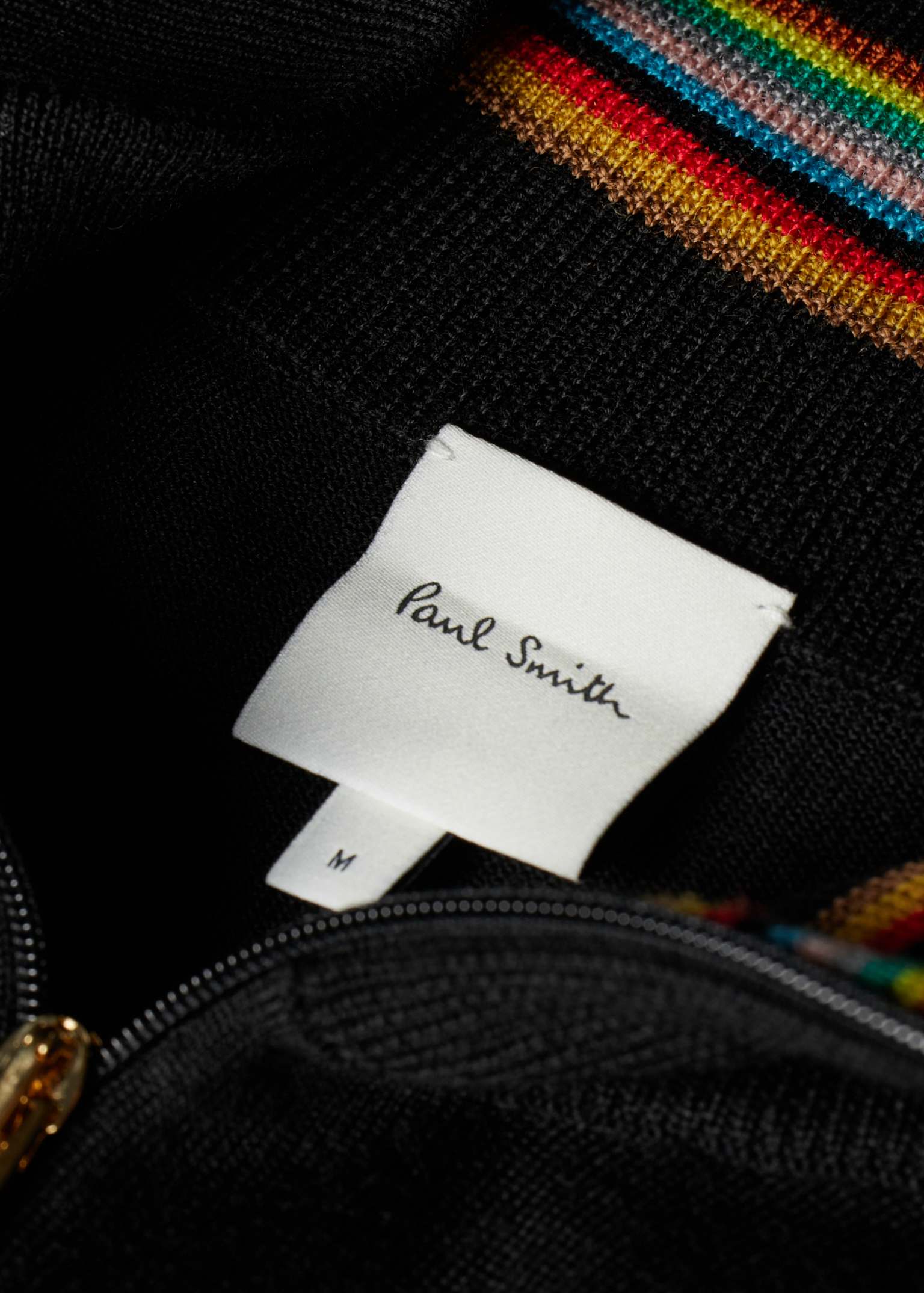 Black Wool Half-Zip Sweater Paul Smith