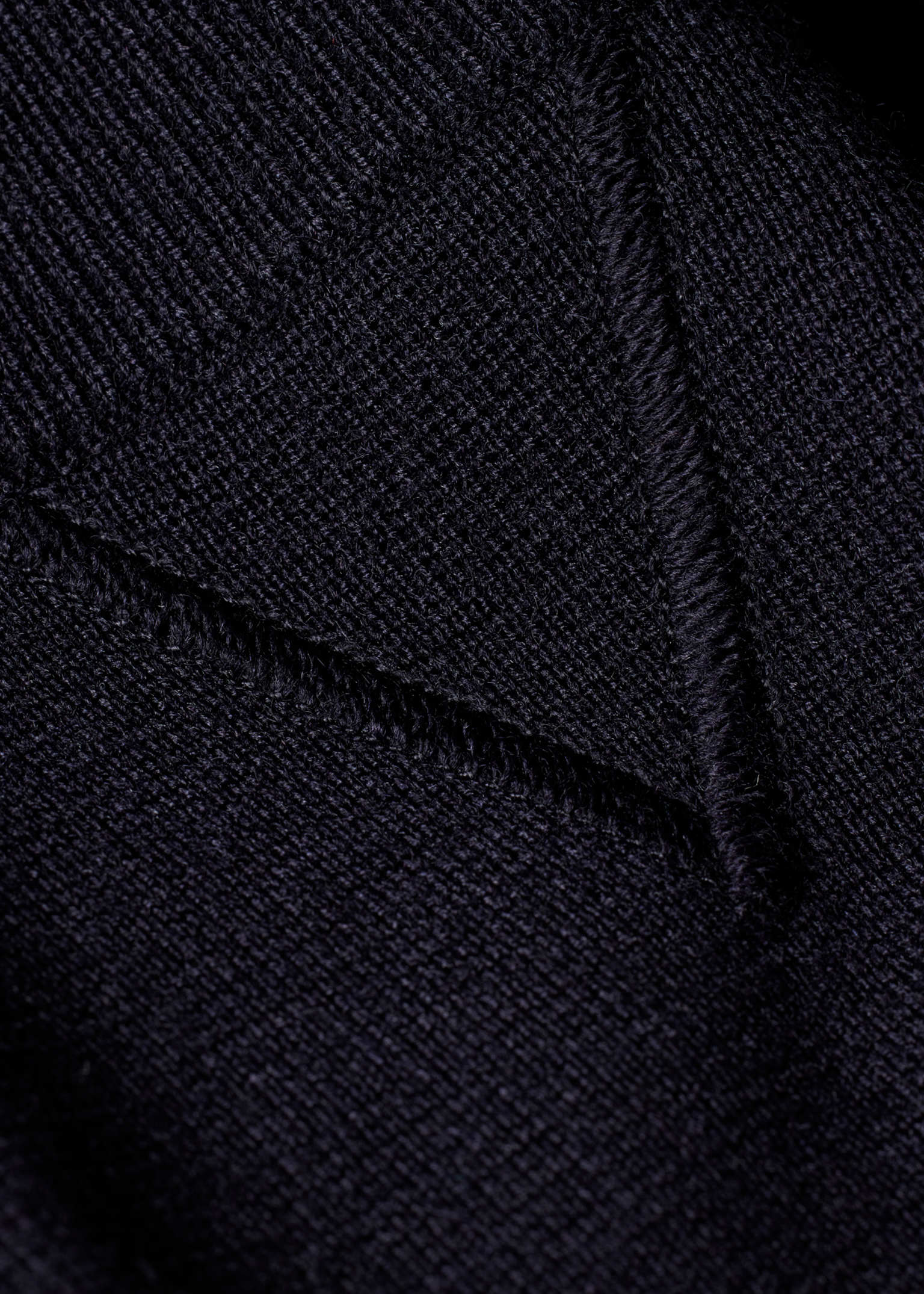 Women's Navy 'Swirl' Embroidered Sleeves Knitted Sweater