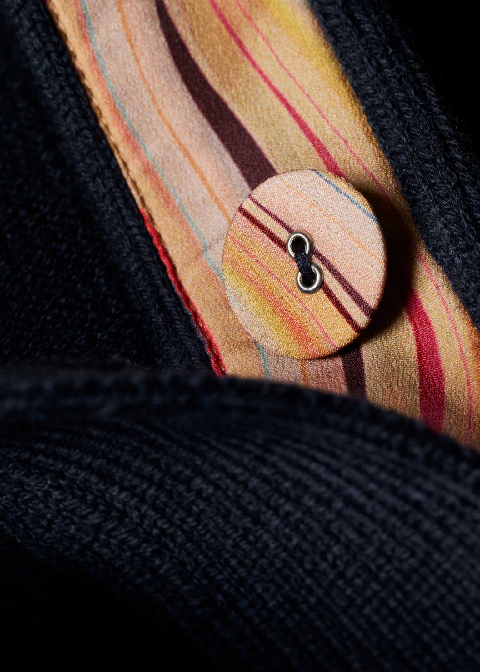 Women's Navy 'Swirl' Placket Cardigan