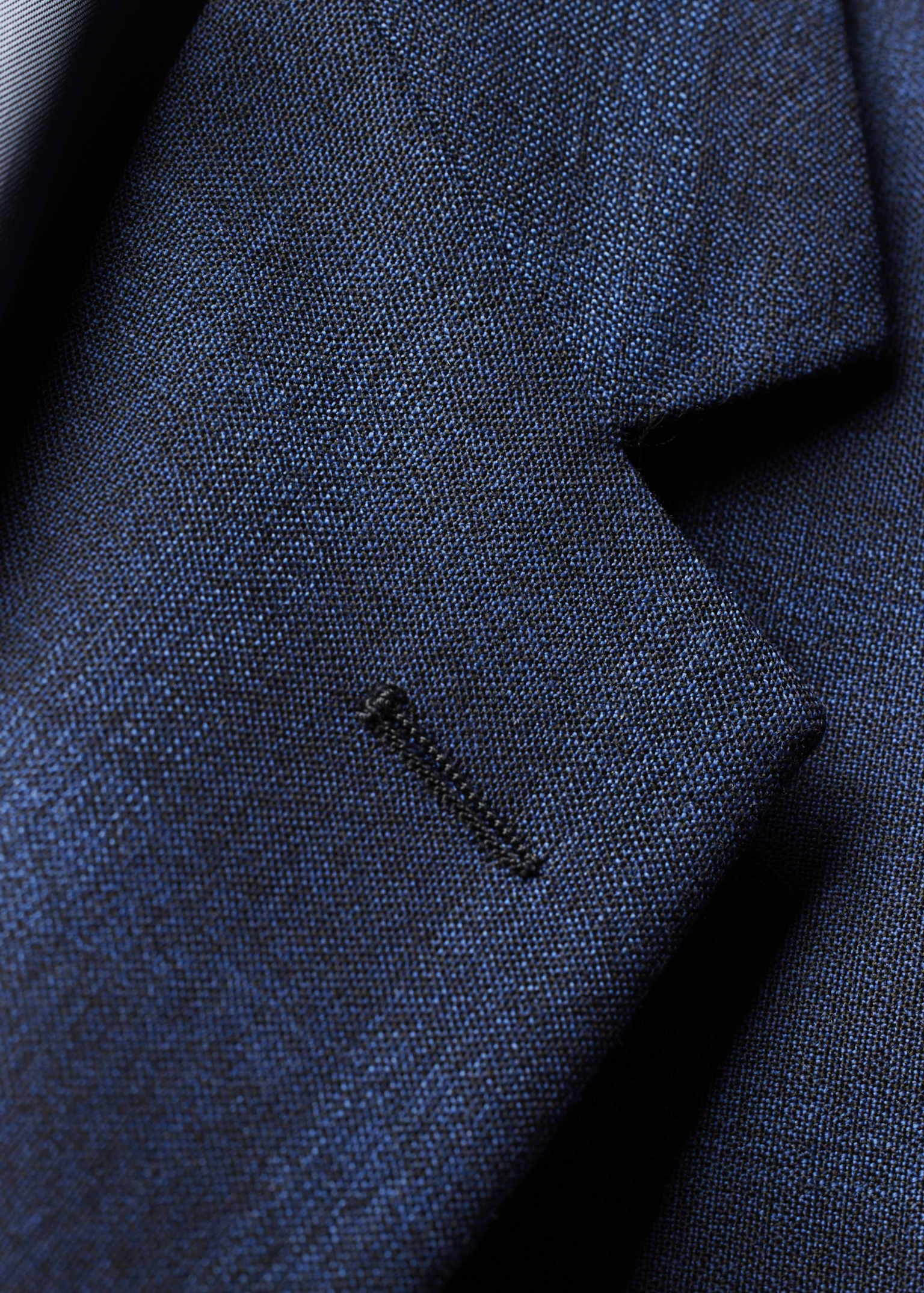 Men's Blue Check Tropical Wool Suit