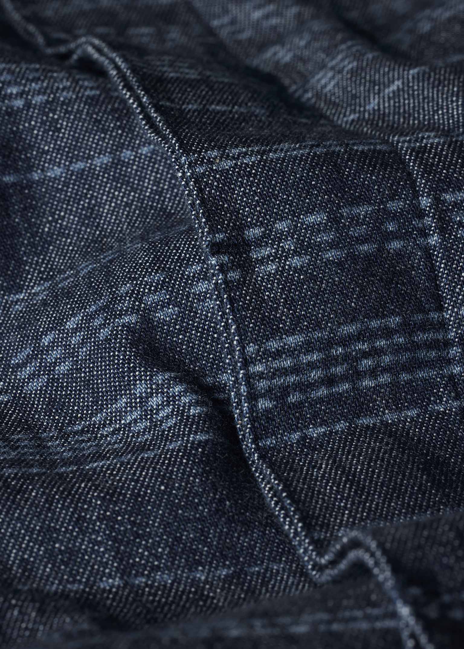 Casual-Fit Denim Wash 'Laser Etch' Shirt