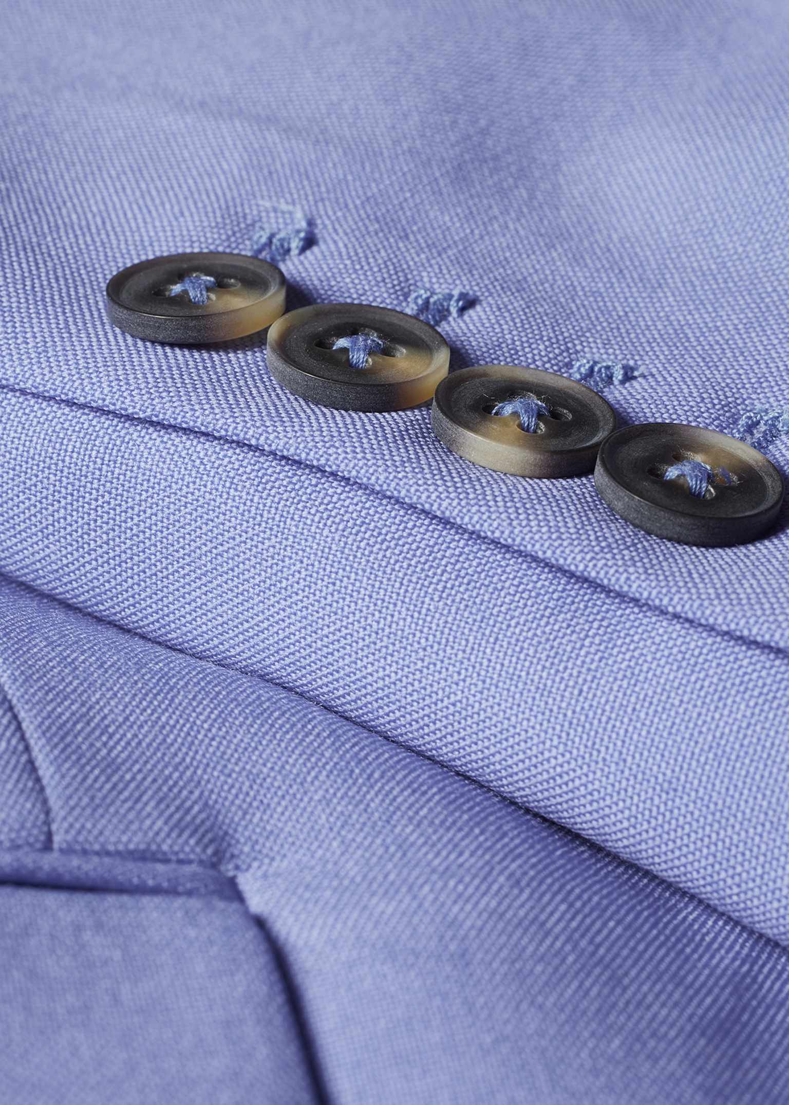 Women's Dusty Blue Wool Hopsack Suit