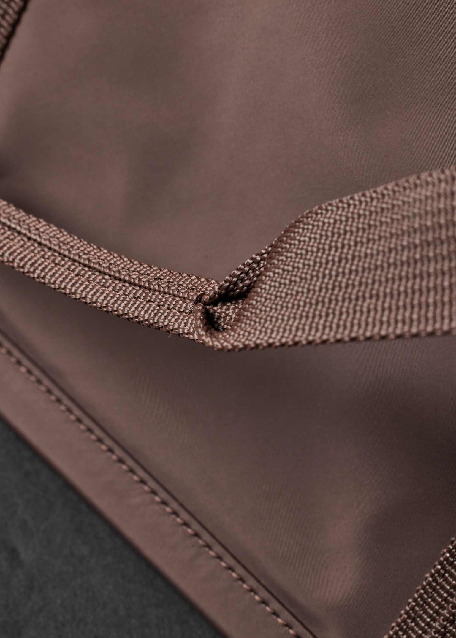Men's Brown Recycled Polyester Tote Bag