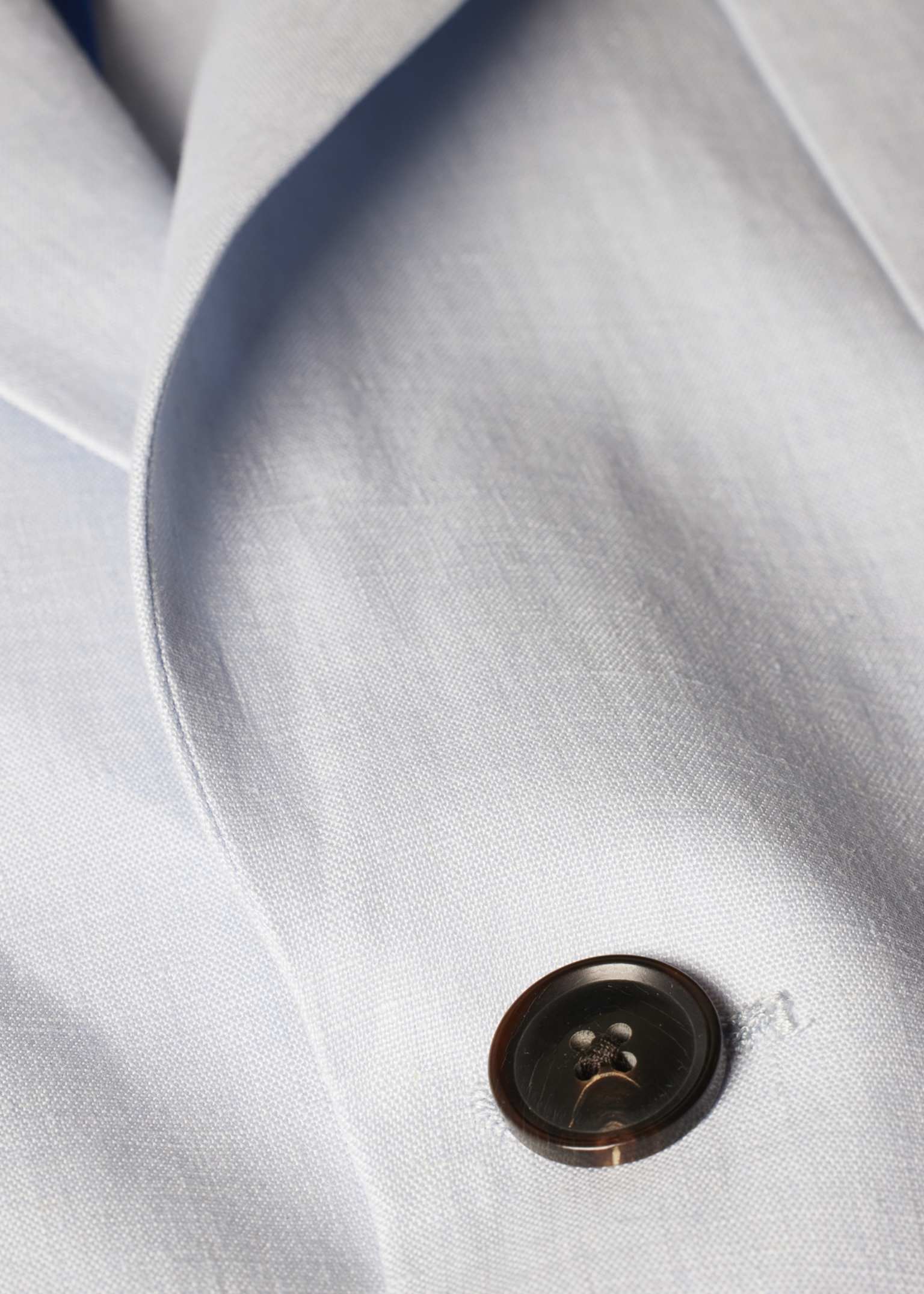 Men's Pale Blue Linen Patch-Pocket Unlined Blazer