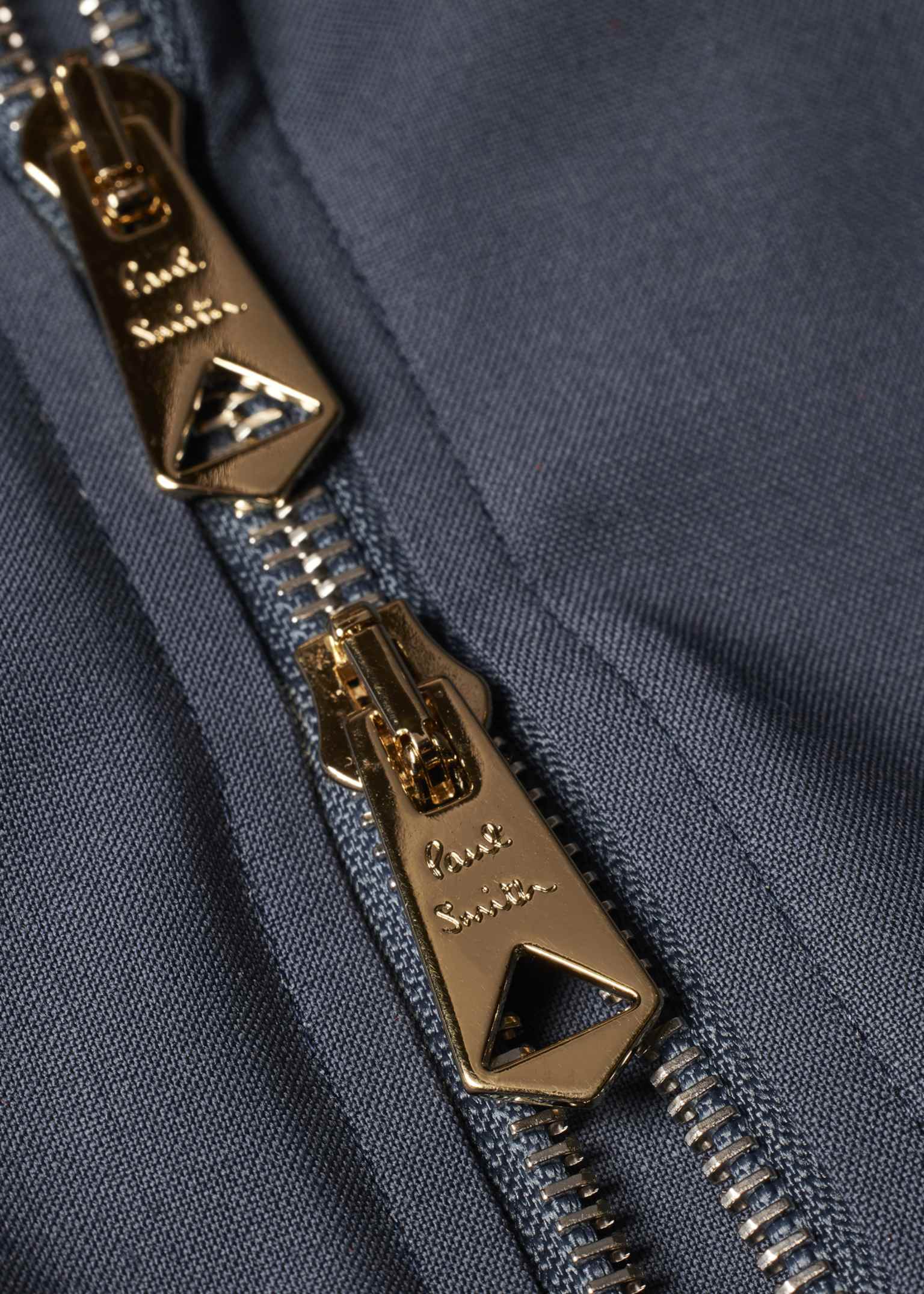 Men's Blue 'Storm System' Wool Bomber Jacket