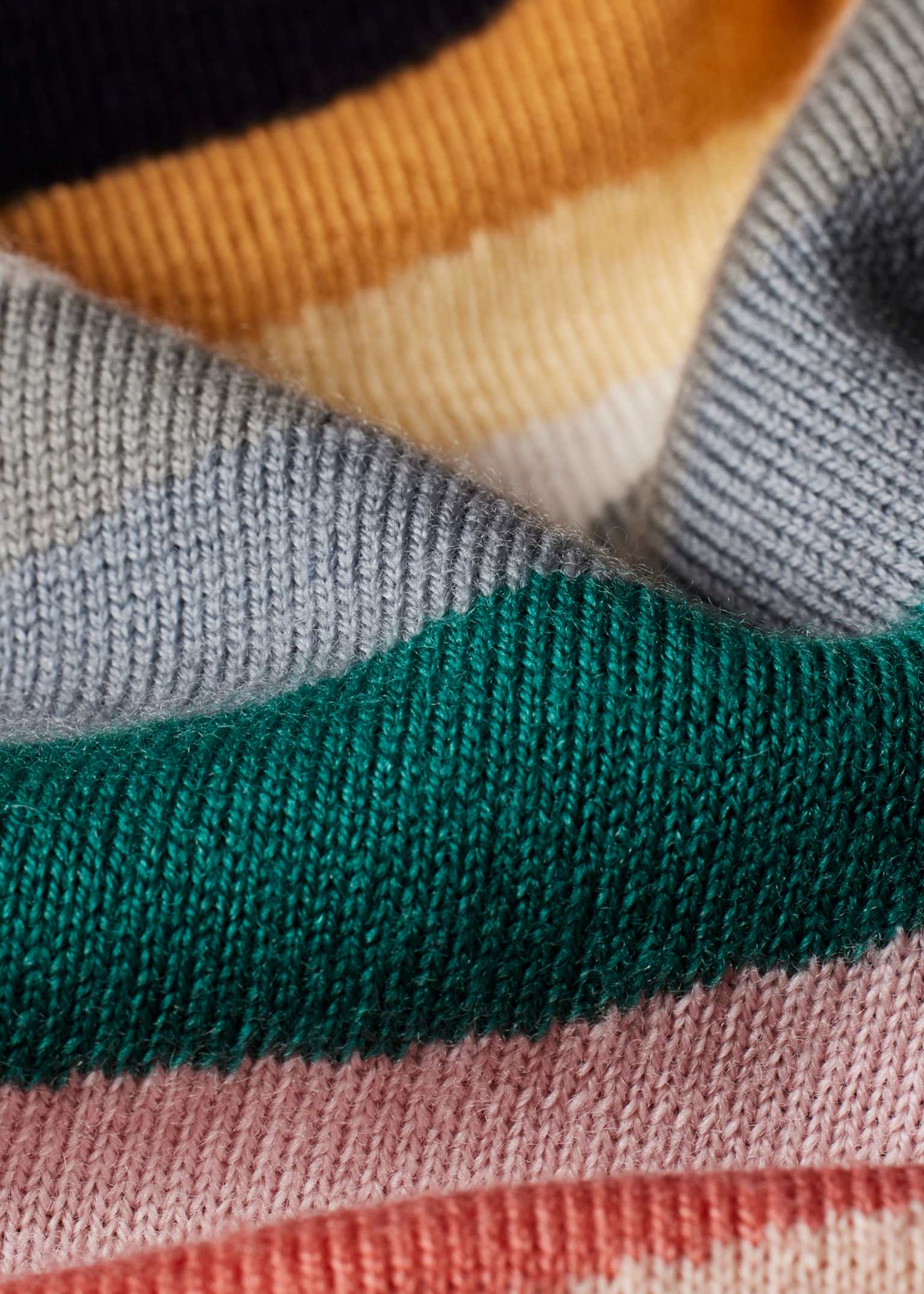 Women's Multicolour Merino Wool 'Swirl' Crew Neck Sweater