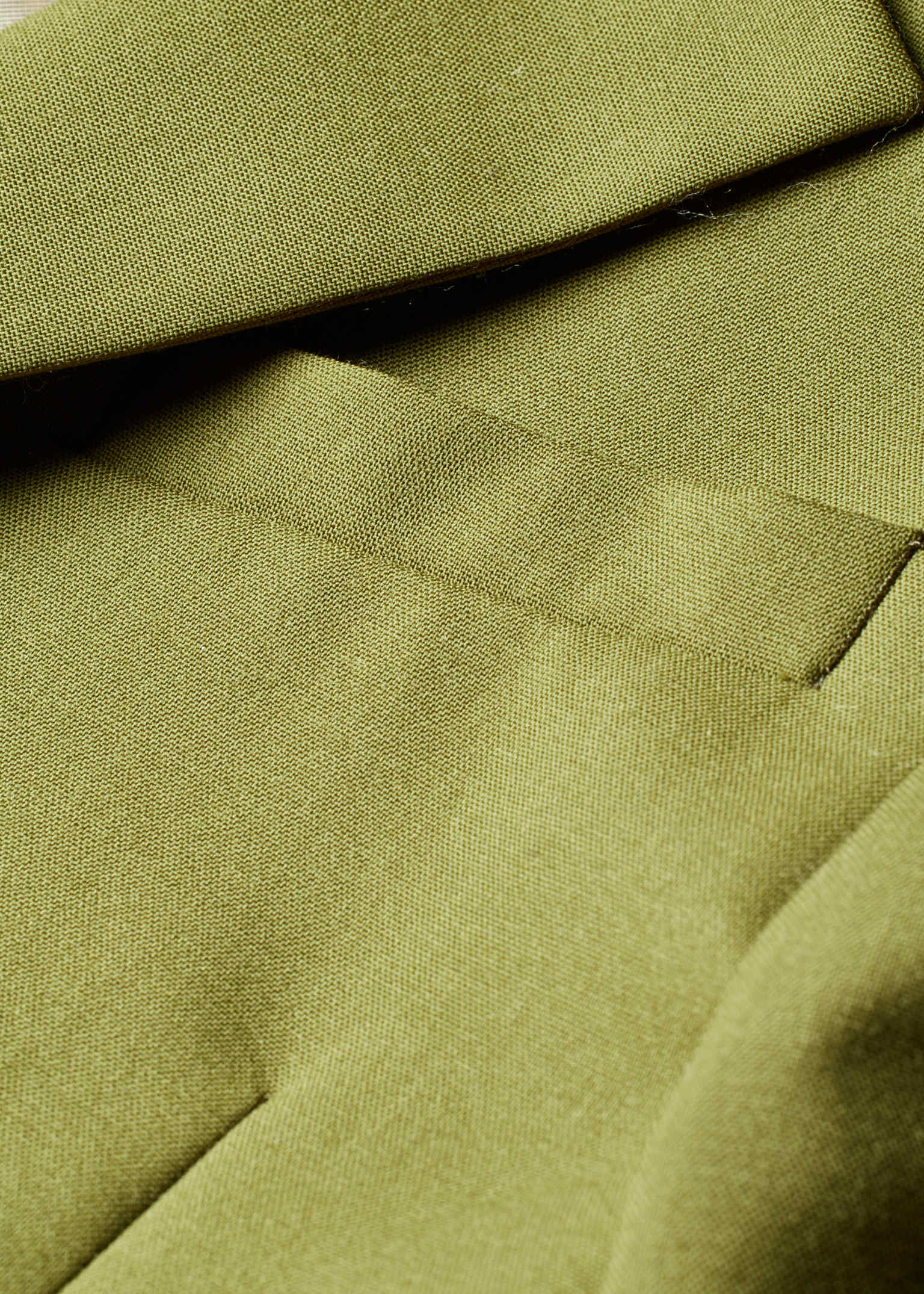Women's Olive Green Wool Double-Breasted Blazer