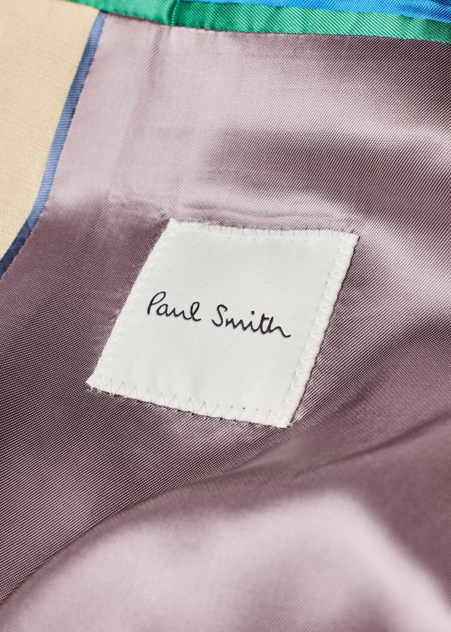 Men's Light Tan Linen Buggy-Lined Blazer