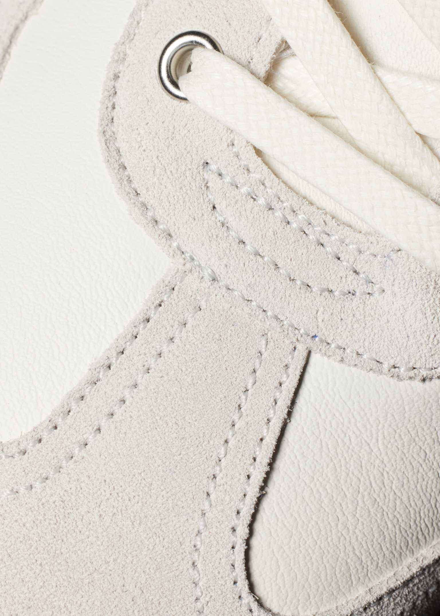 Men's White Leather 'Roberto' Trainers