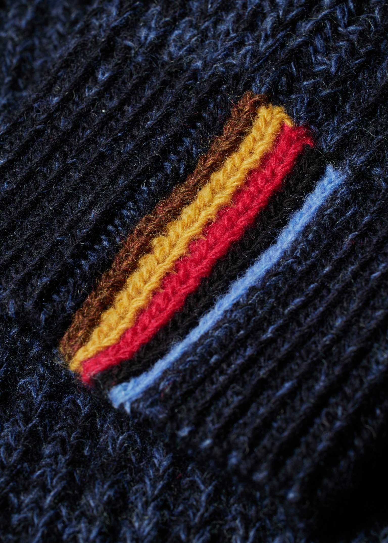Paul Smith loves Barbour - Navy Knitted Bomber Cardigan