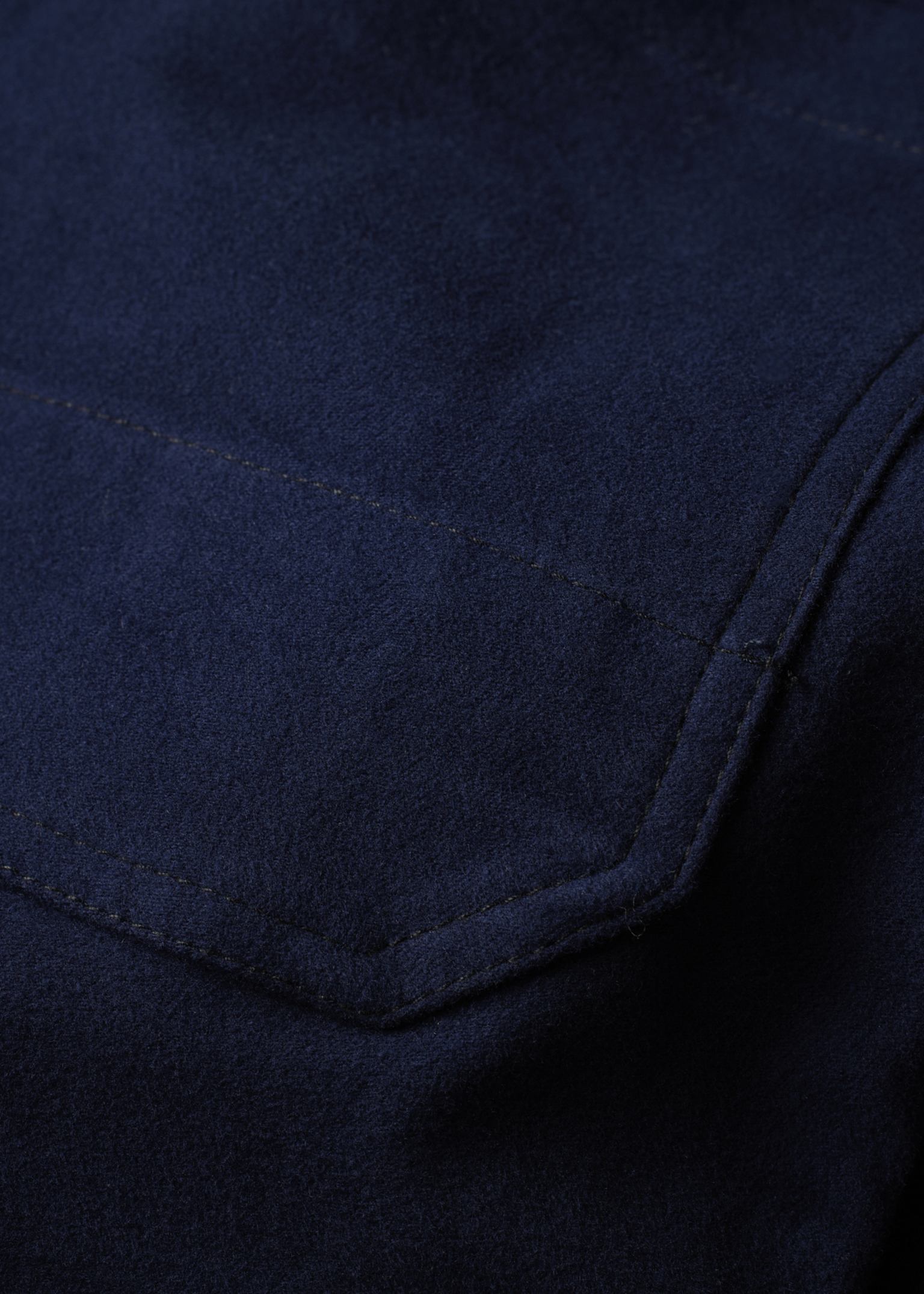 Men's Navy Moleskin Patch-Pocket Trousers