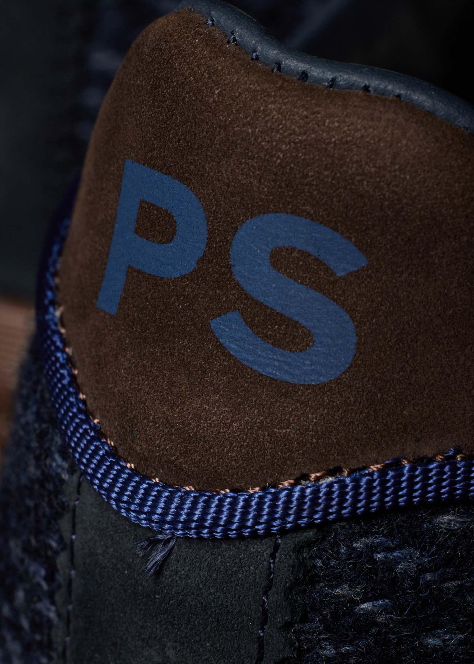 Men's Navy Tweed 'Rye' Trainers