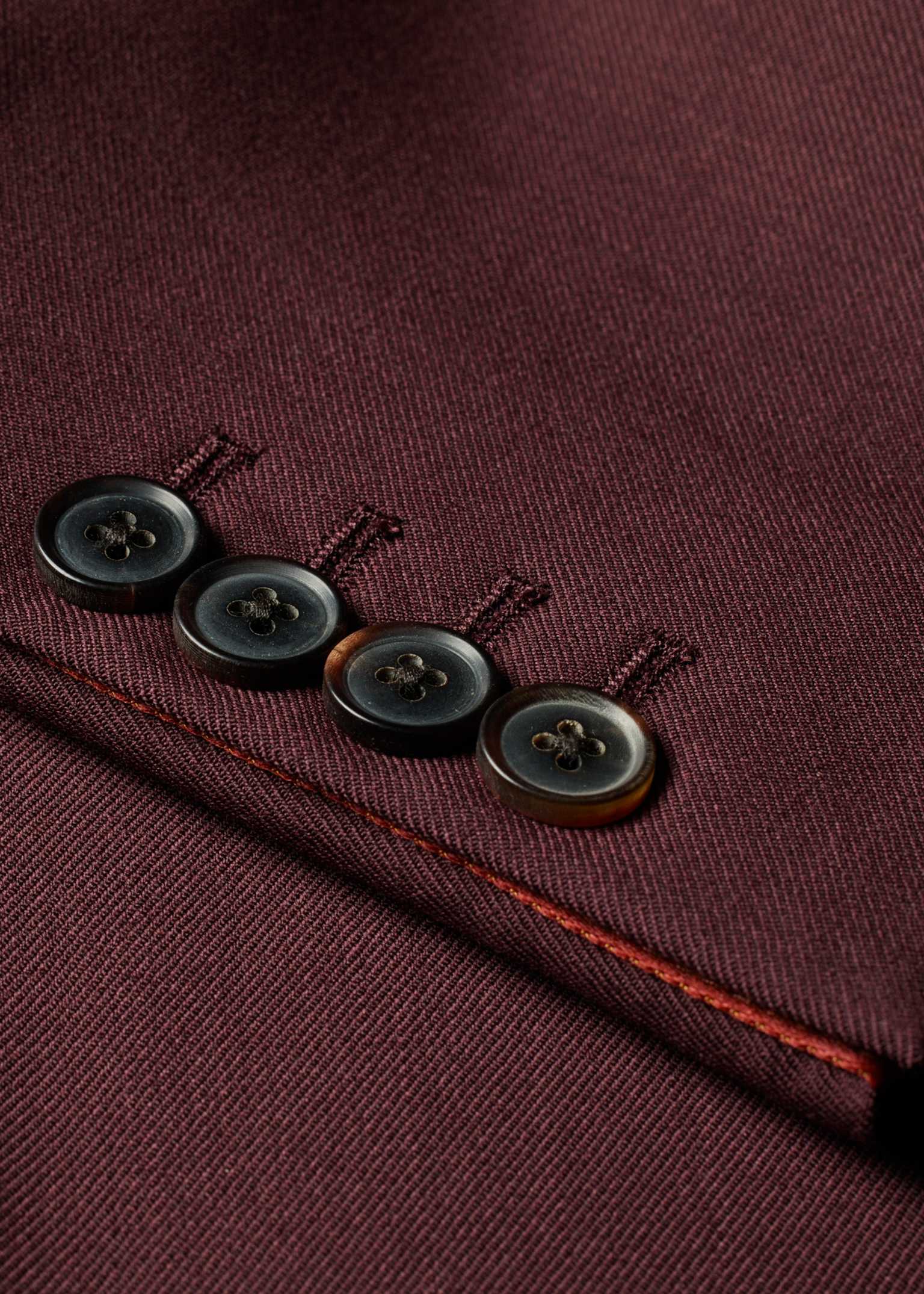 A Suit To Travel In - Burgundy Wool Suit