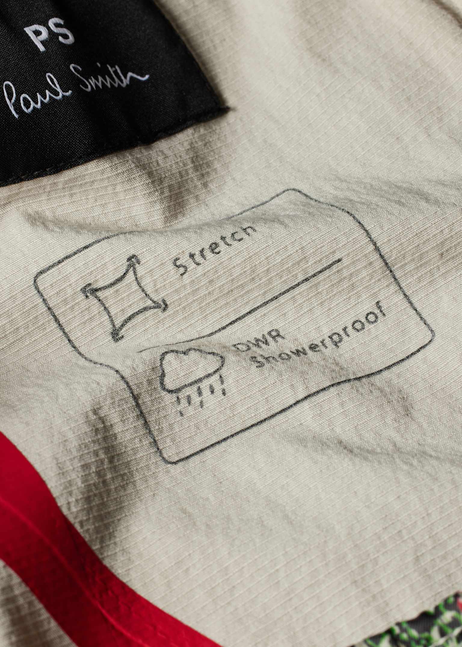 Men's Cream Textured Cropped Track Jacket