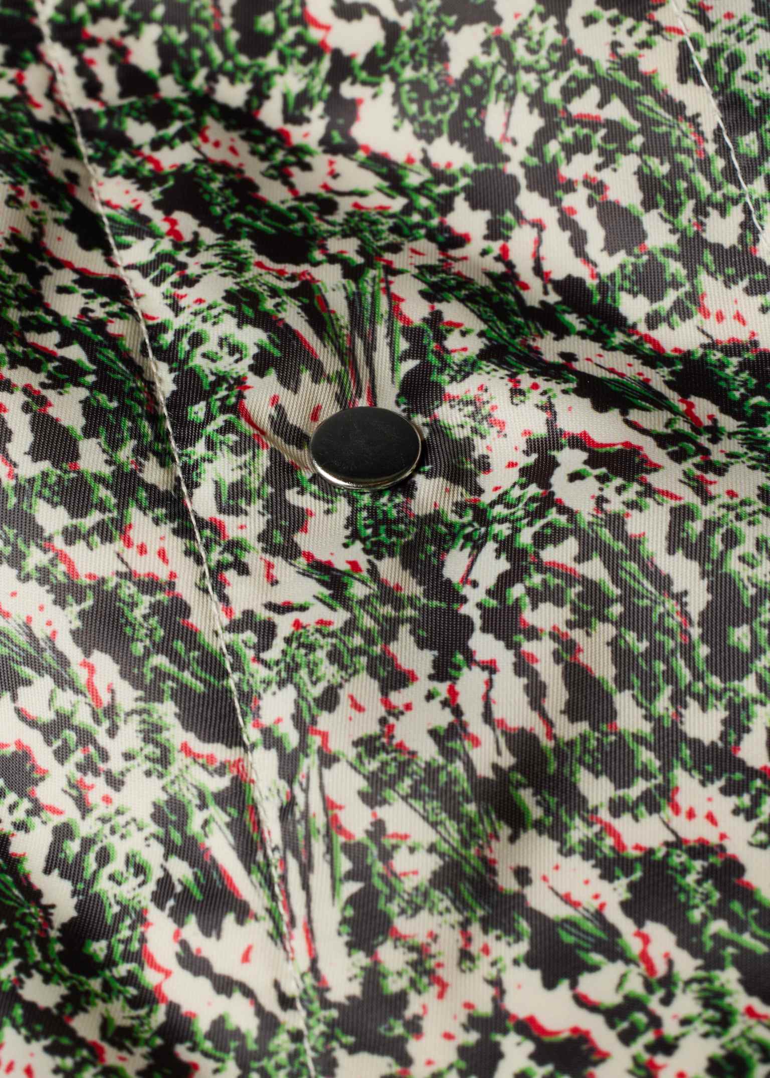 Men's Cream Textured Cropped Track Jacket