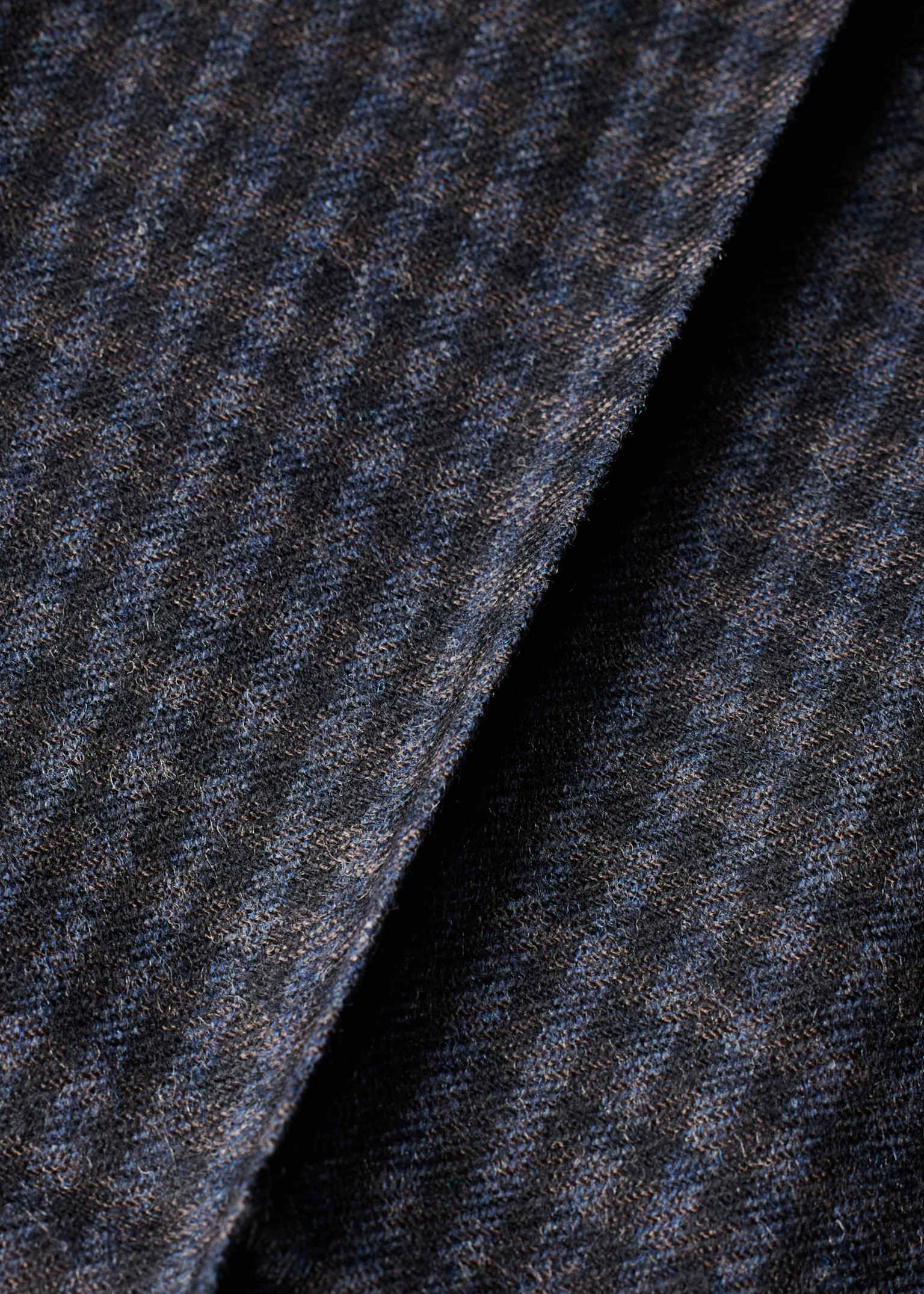 Men's Navy Check Wool Buggy-Lined Suit