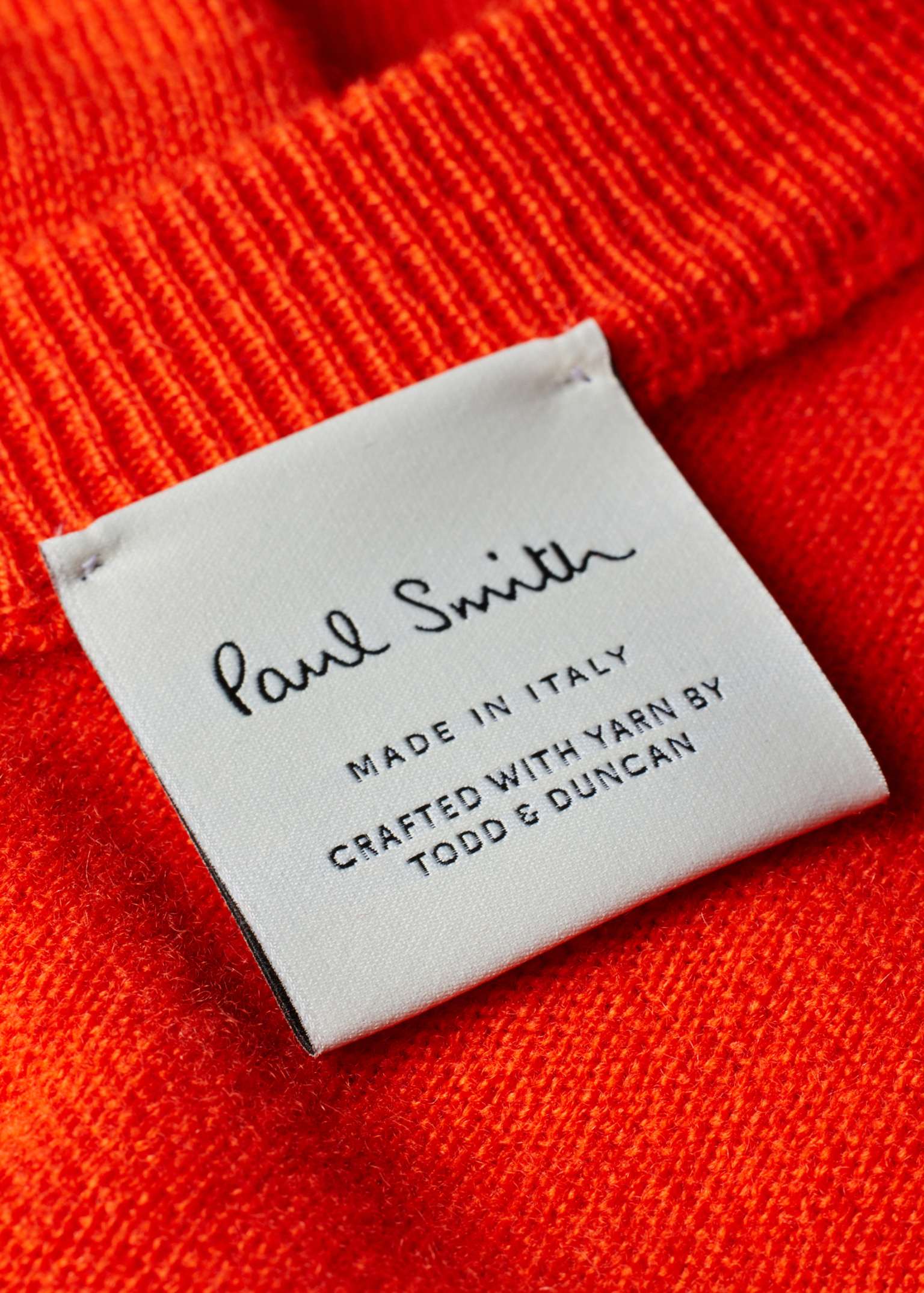 Women's Red Crew Neck Cashmere Sweater