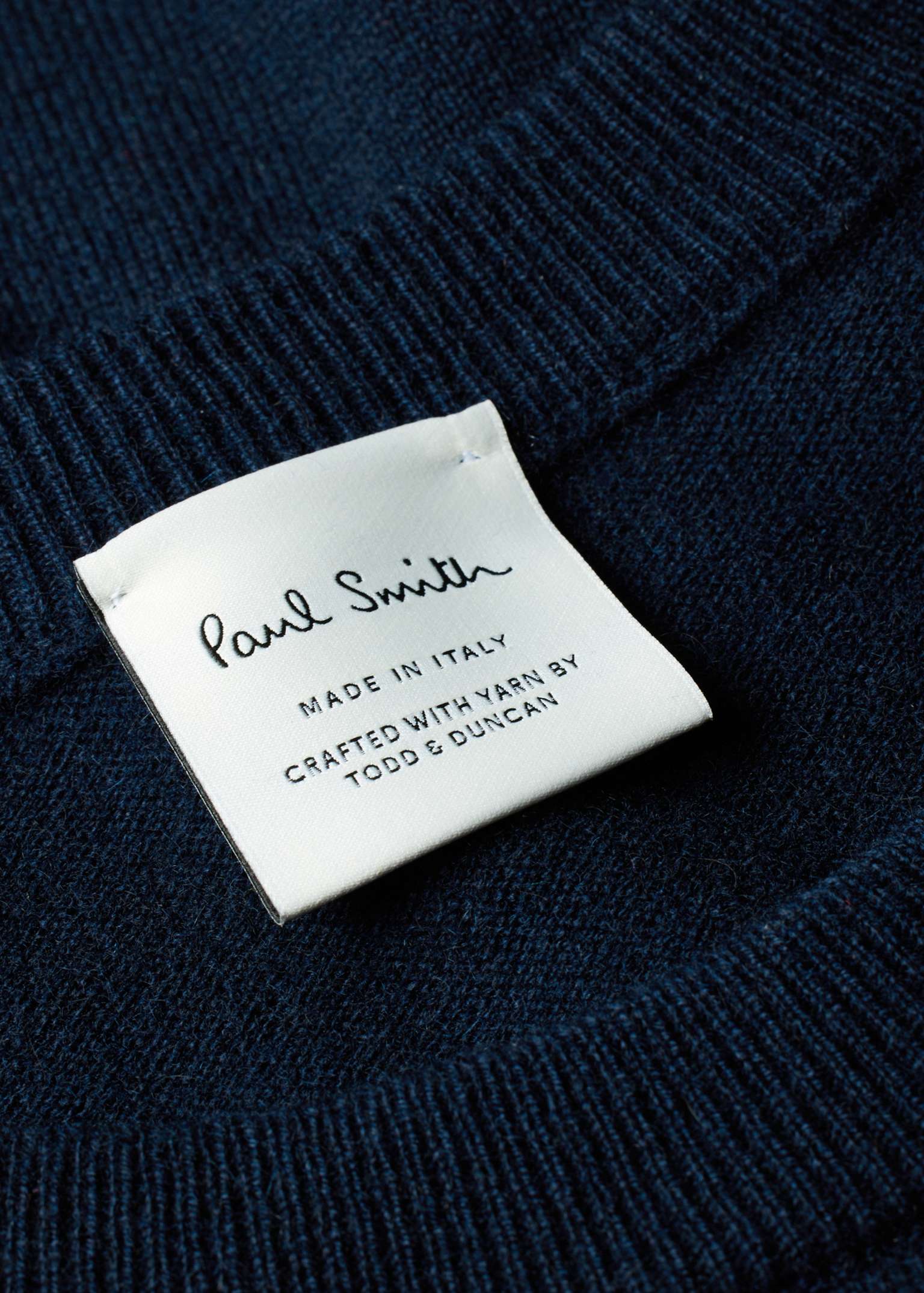 Women's Navy Blue Crew Neck Cashmere Sweater