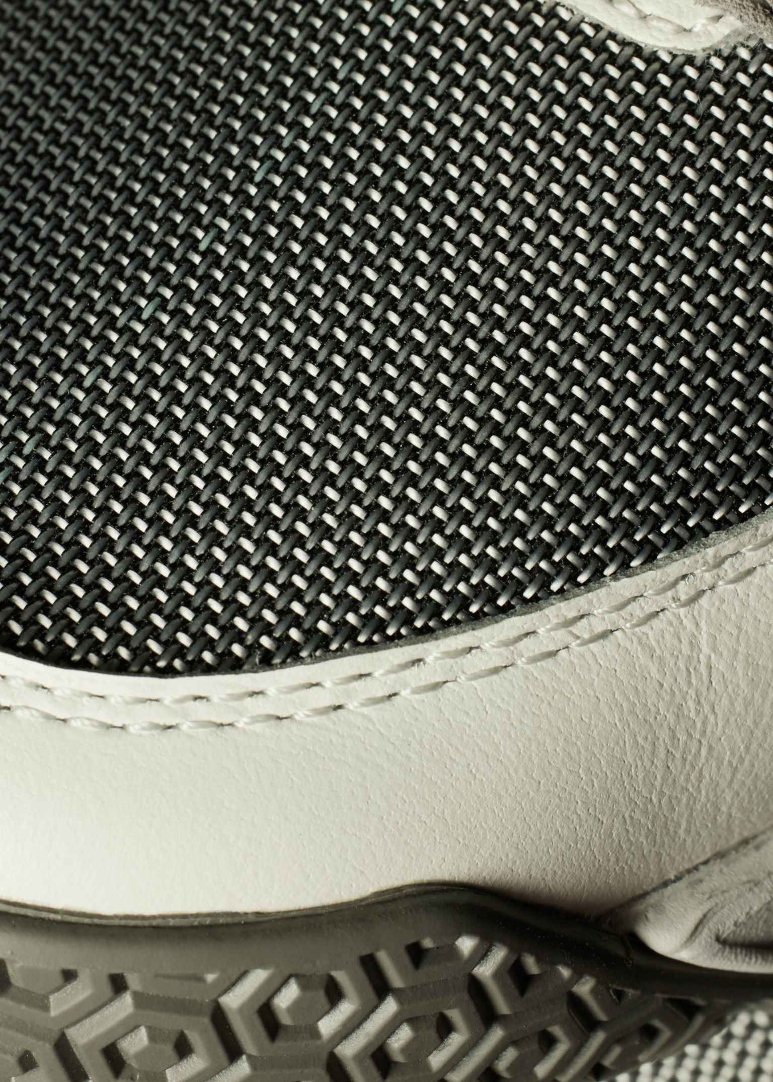 Men's White and Grey 'Ossi' Trainers