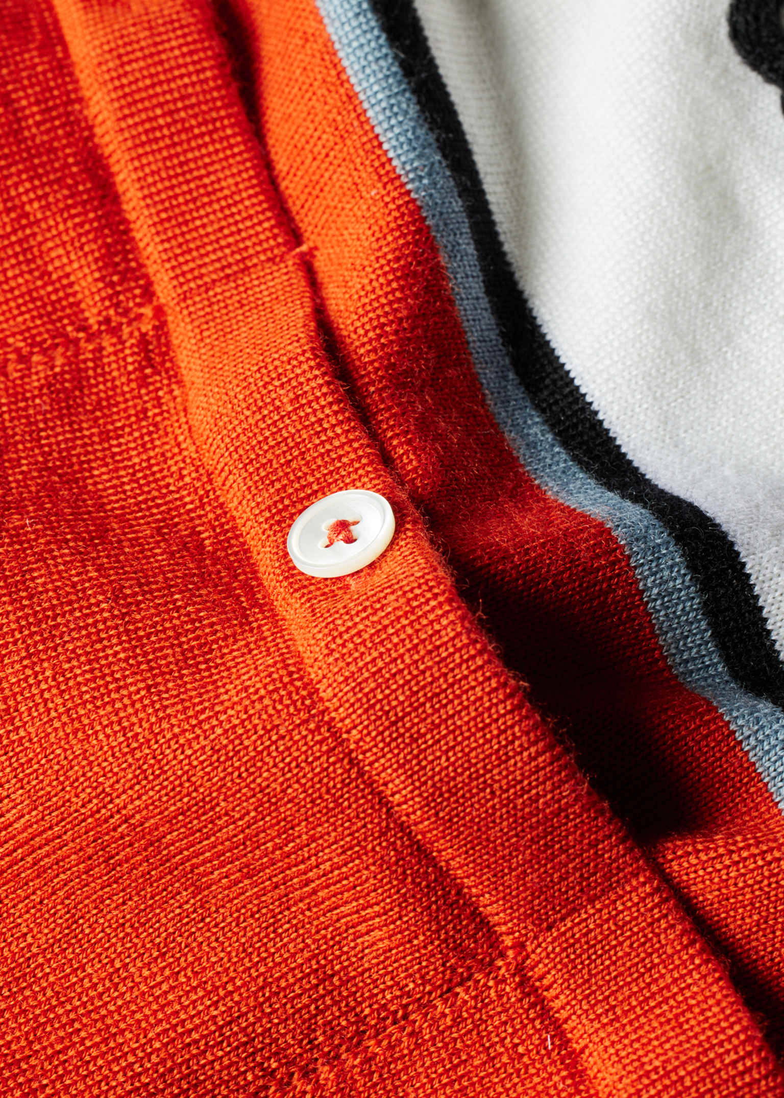 Men's Burnt Orange Merino Wool Knitted Cycle Jersey