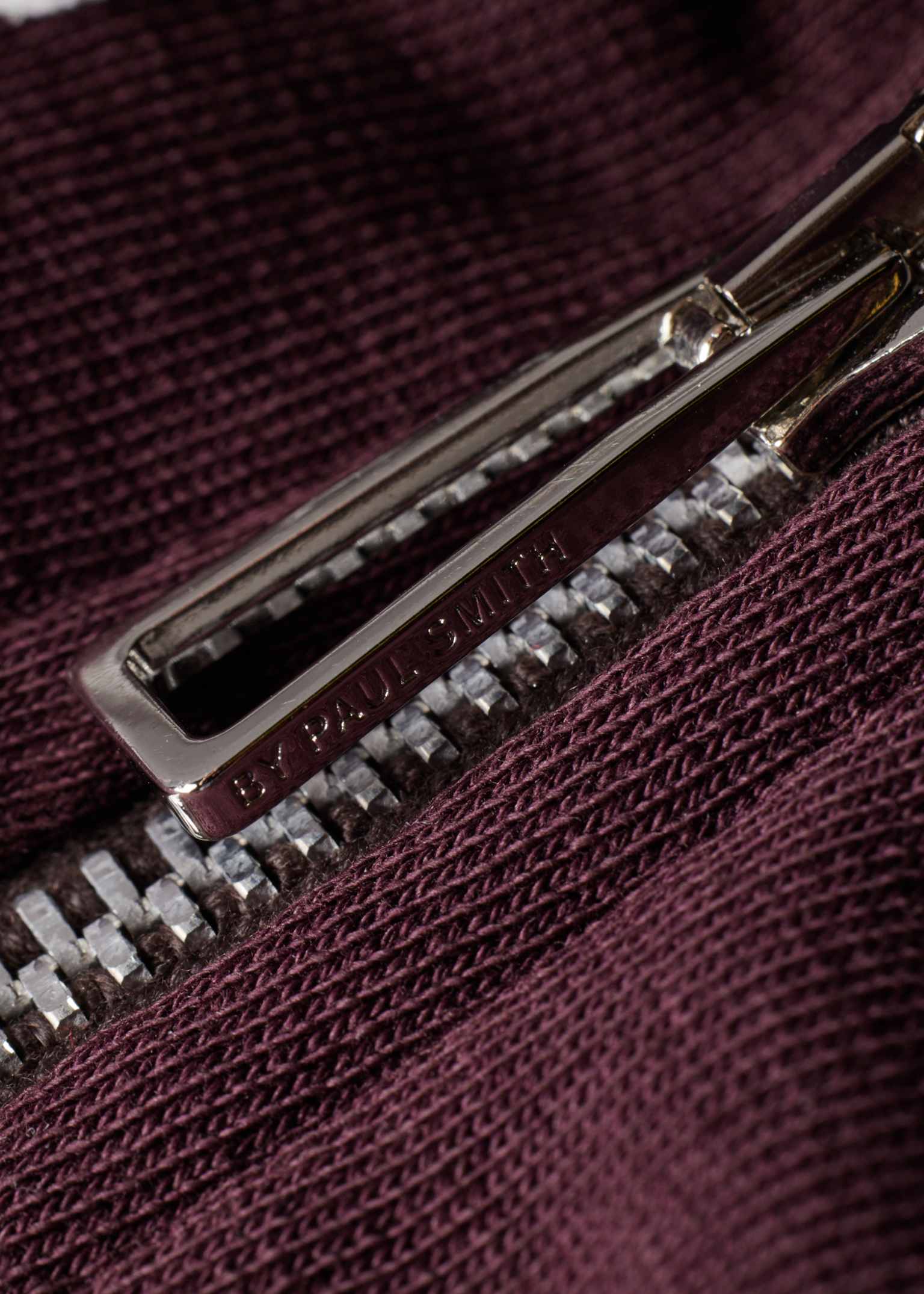 Sweat à Capuche Zippé Prune Logo Zebra en Coton