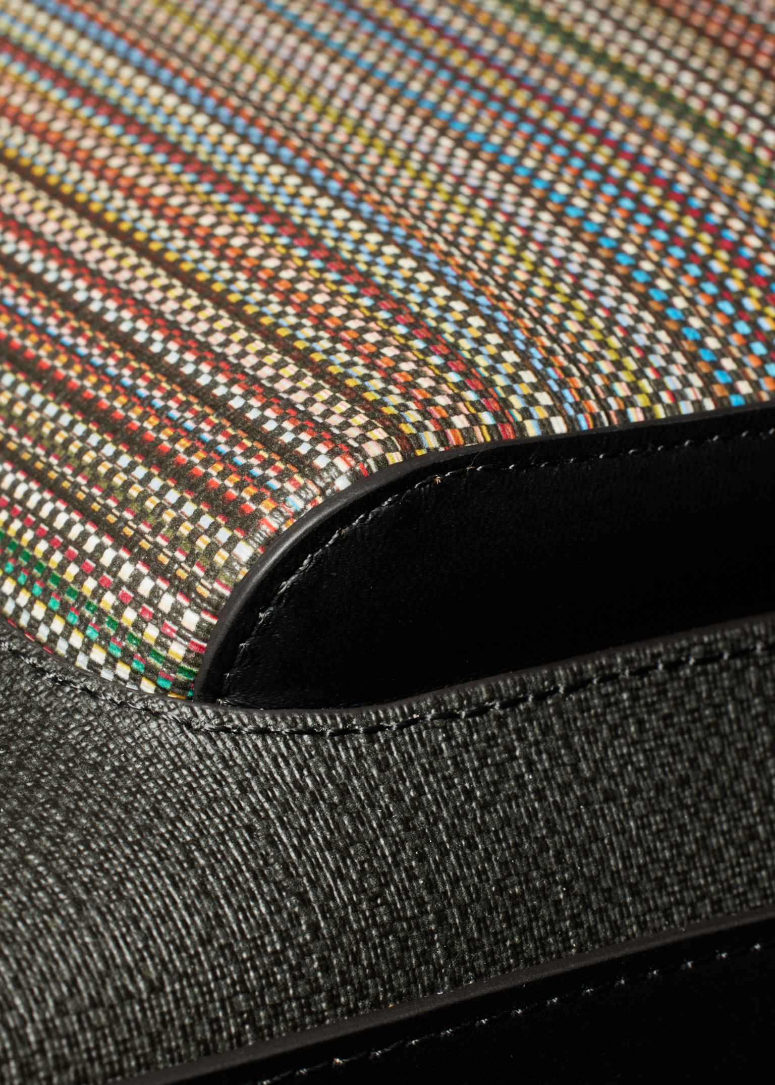 Men's 'Signature Stripe' Coated Canvas Folio