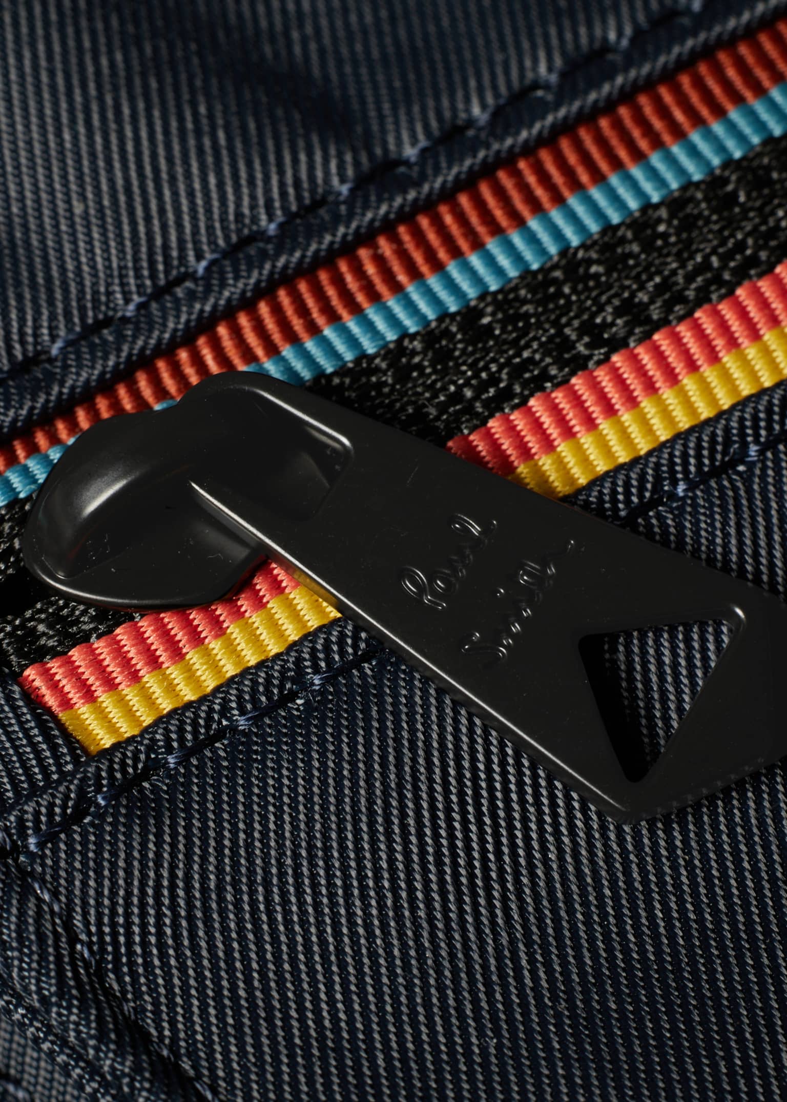 Men's Navy Blue 'Artist Stripe' Document Case