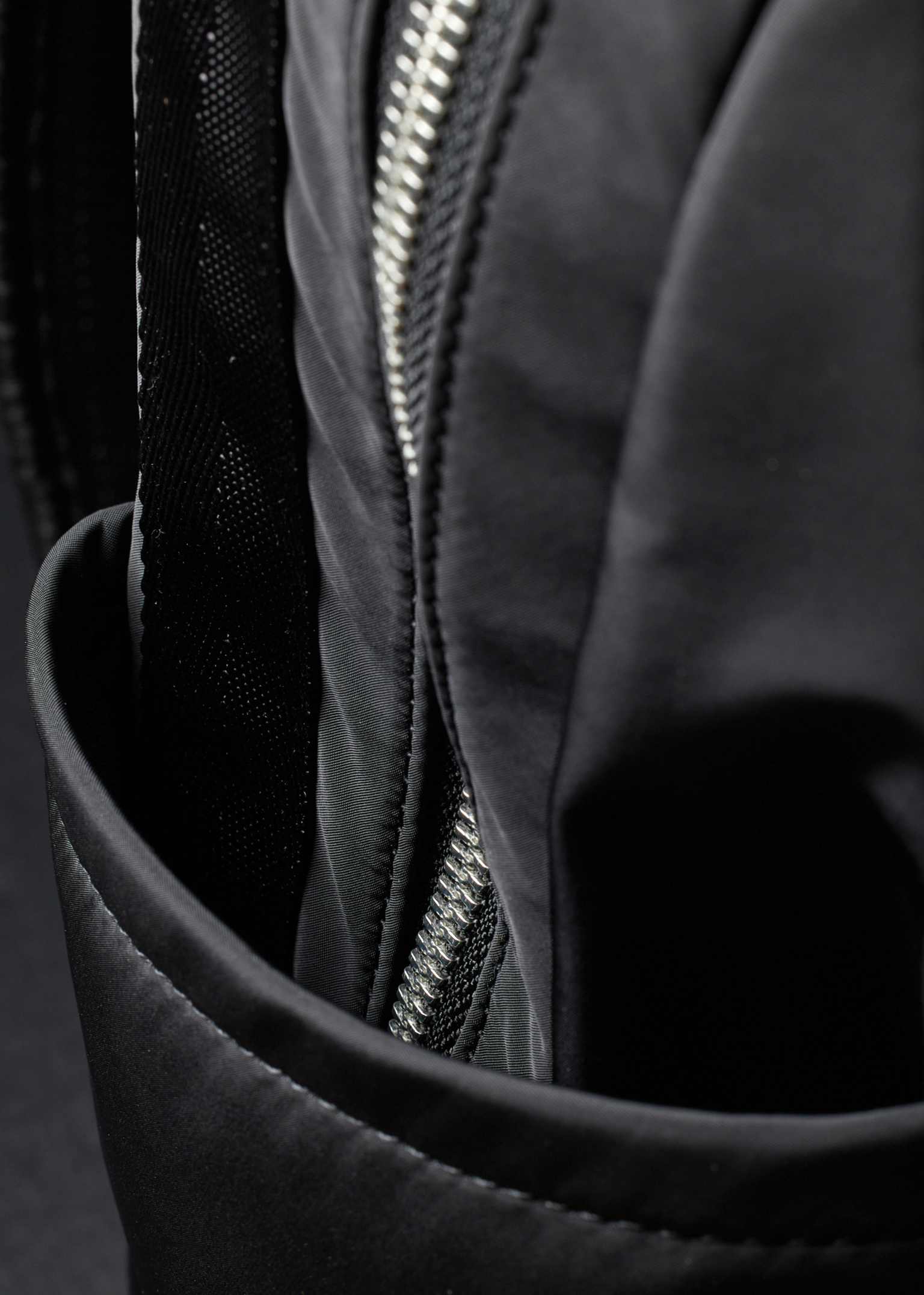 Men's Black Recycled Polyester 'Zebra' Backpack