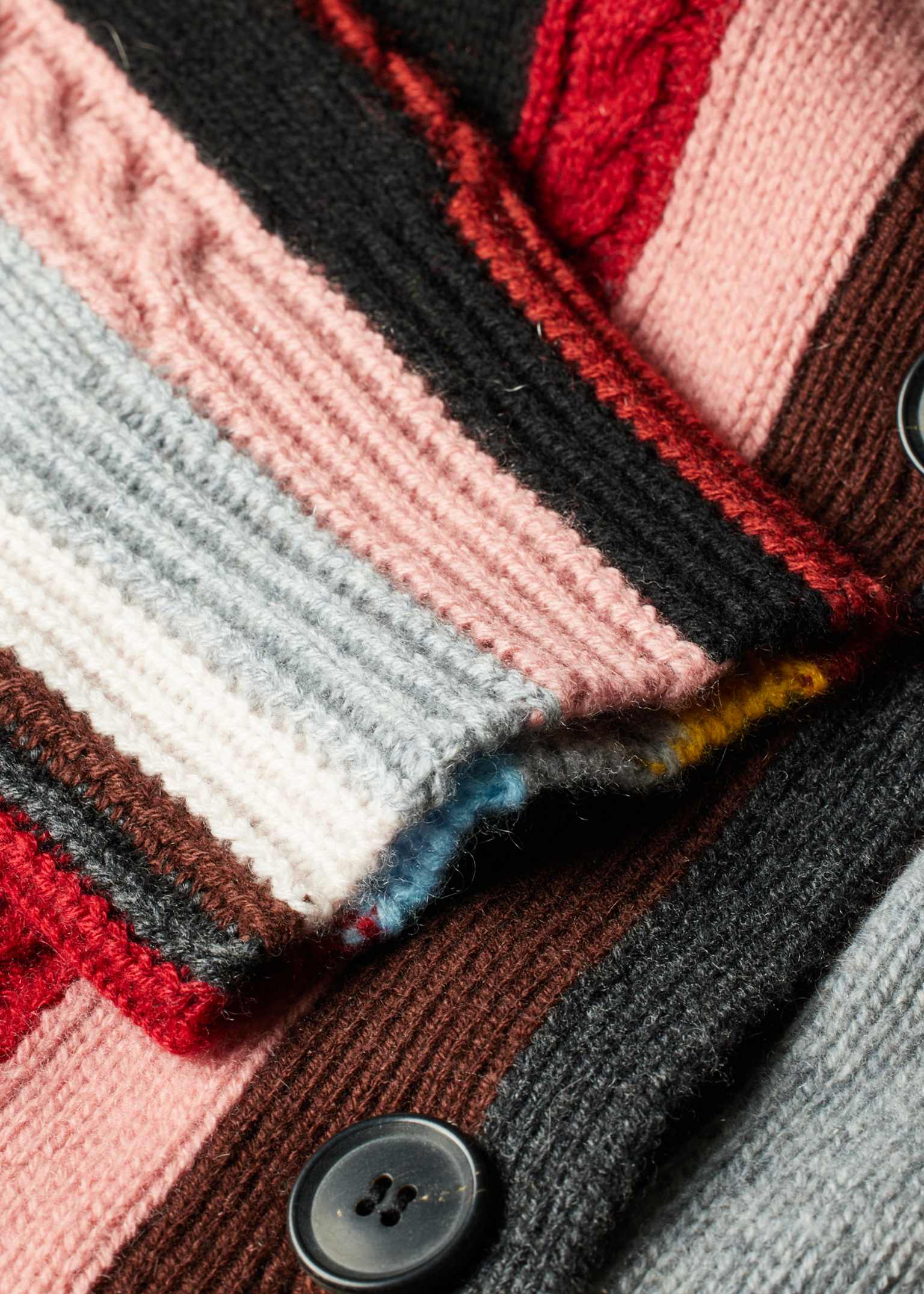 Women's 'Signature Stripe' Knitted Oversized Cardigan