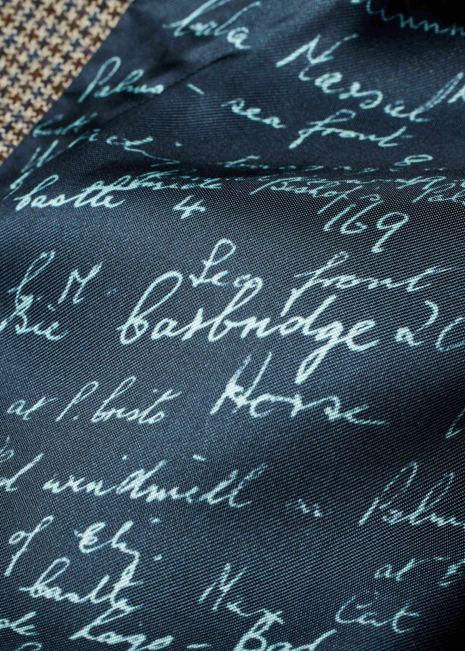 Grey Wool Check Overcoat