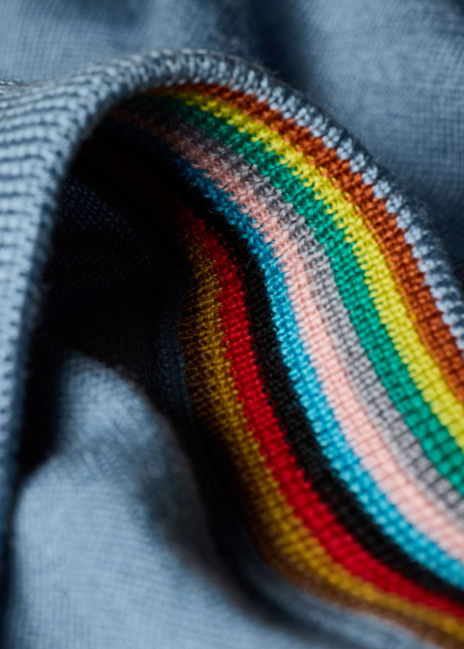 Men's Light Blue Merino Wool Sweater