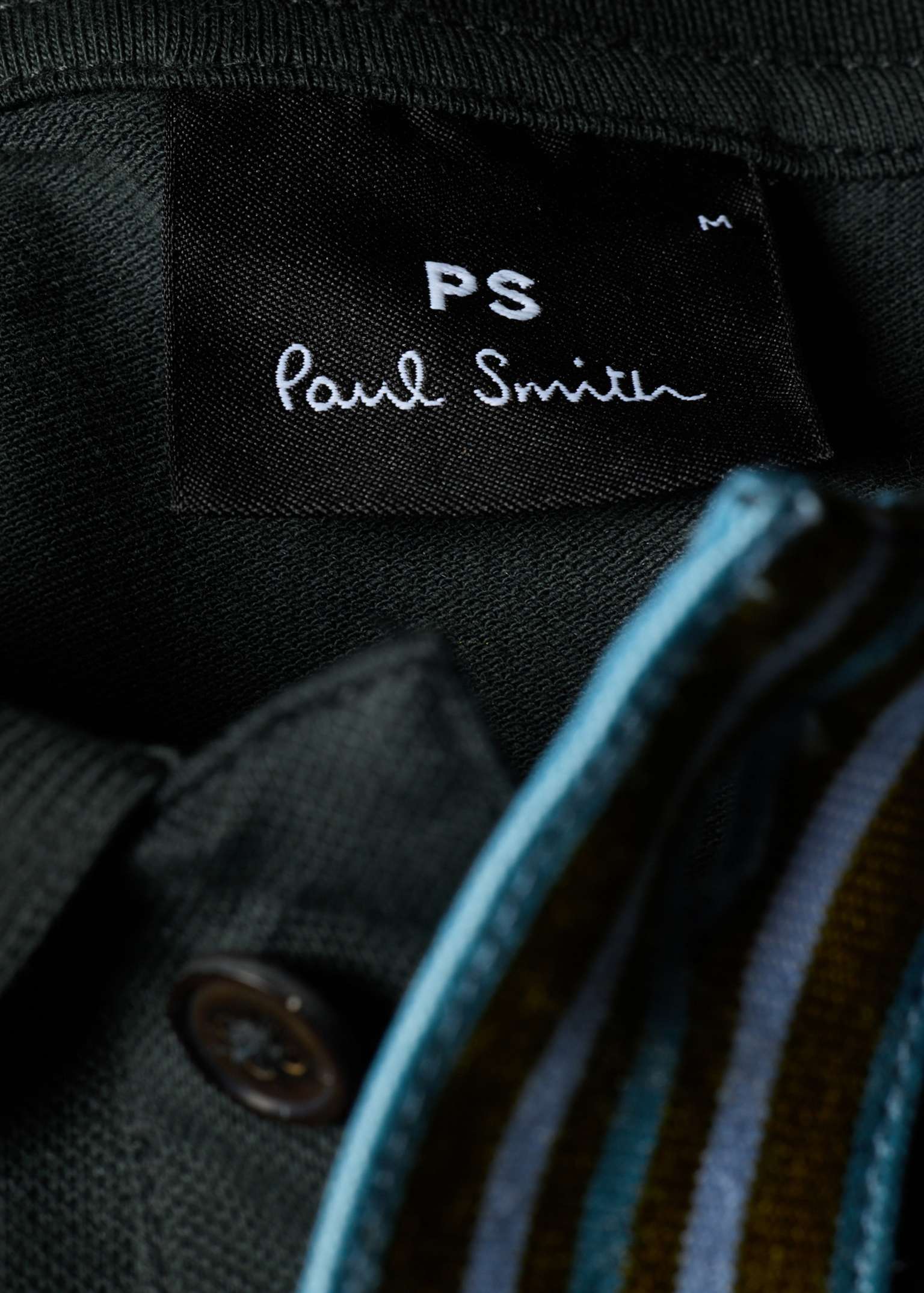 Men's Dark Green Polo Shirt With Stripe Tipping