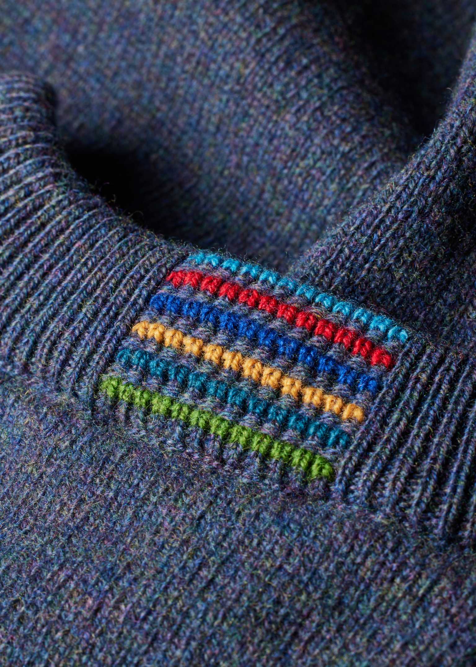 Men's Indigo Merino Wool Sweater