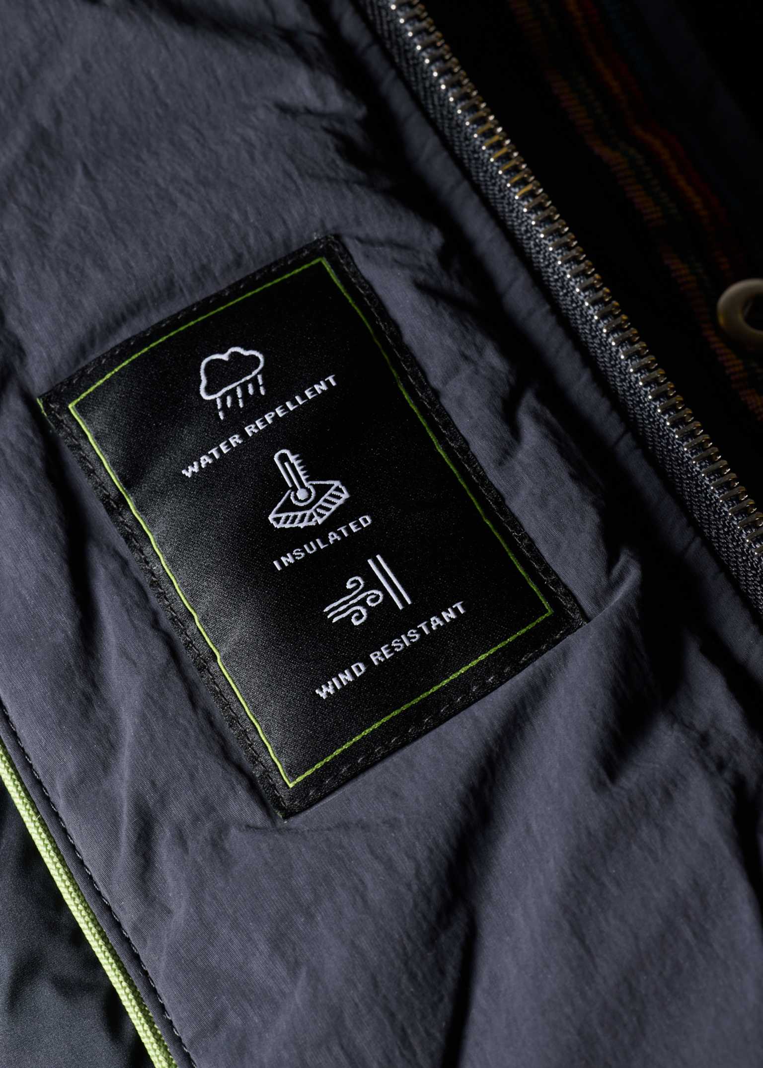 Men's Navy Long Padded Parka