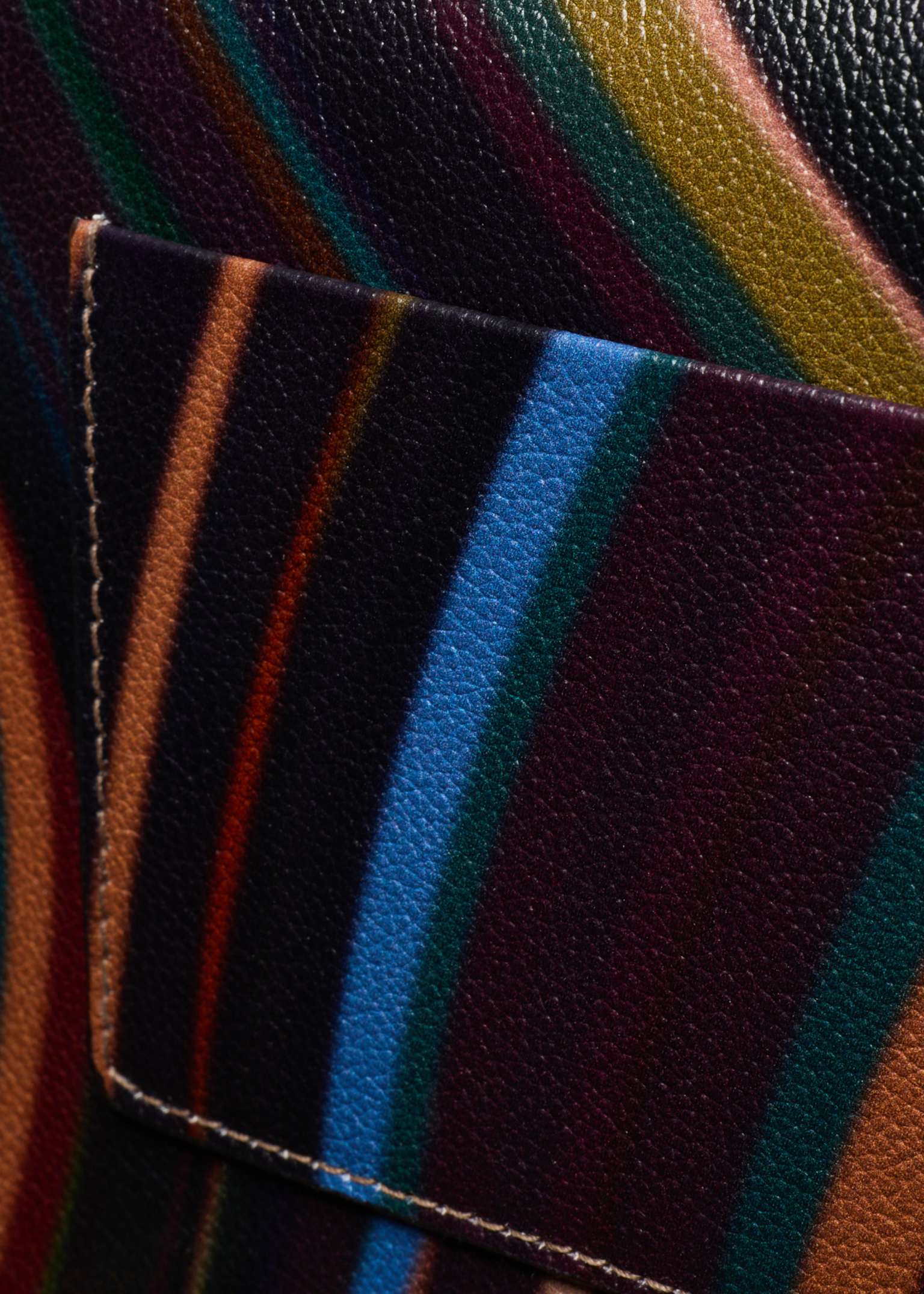 Women's 'Midnight Swirl' Leather Pouch Bag