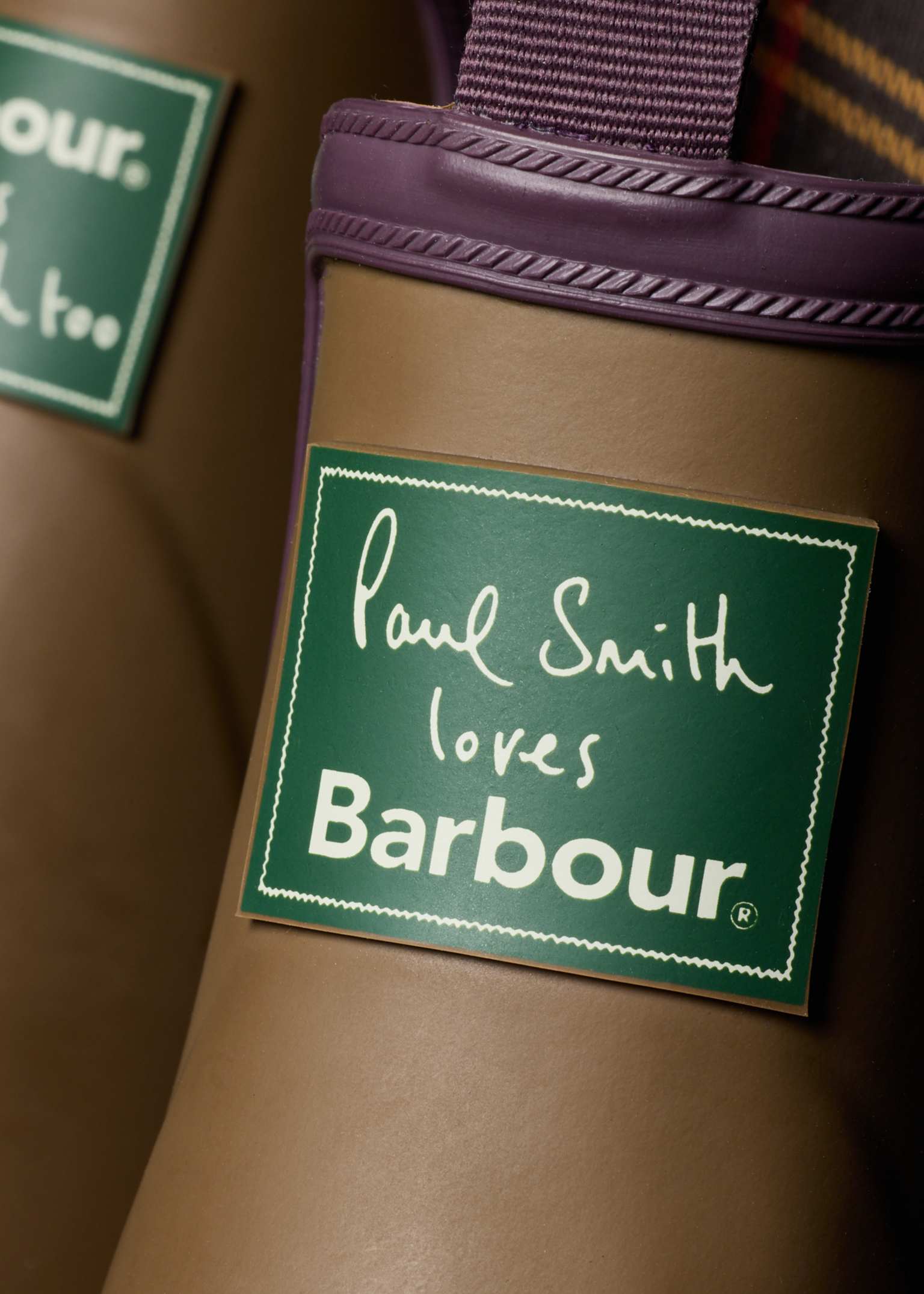 Paul Smith loves Barbour - Women's Tan Ankle Wellingtons