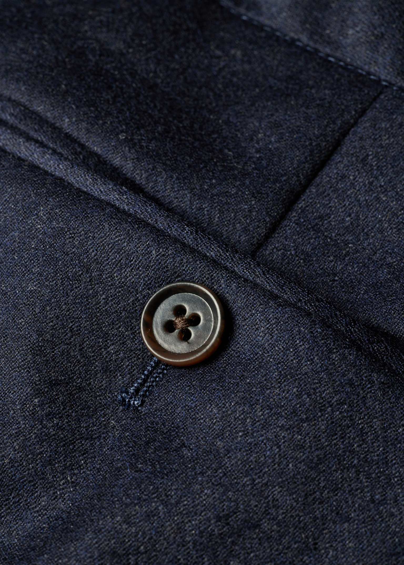 Women's Dark Blue Slim-Fit Trousers