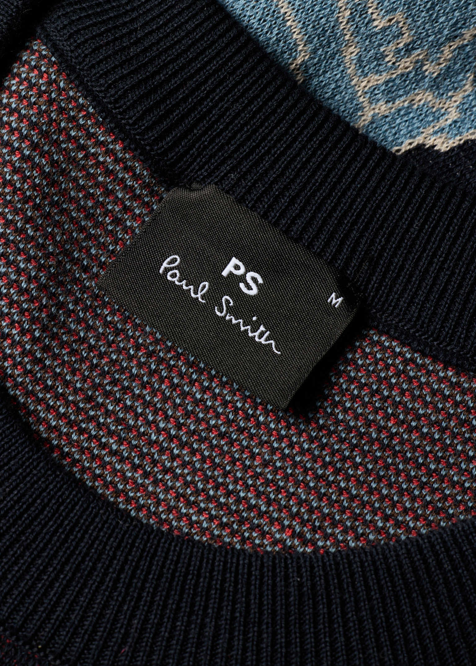 Men's Navy 'Carnation' Cotton Knitted Sweater