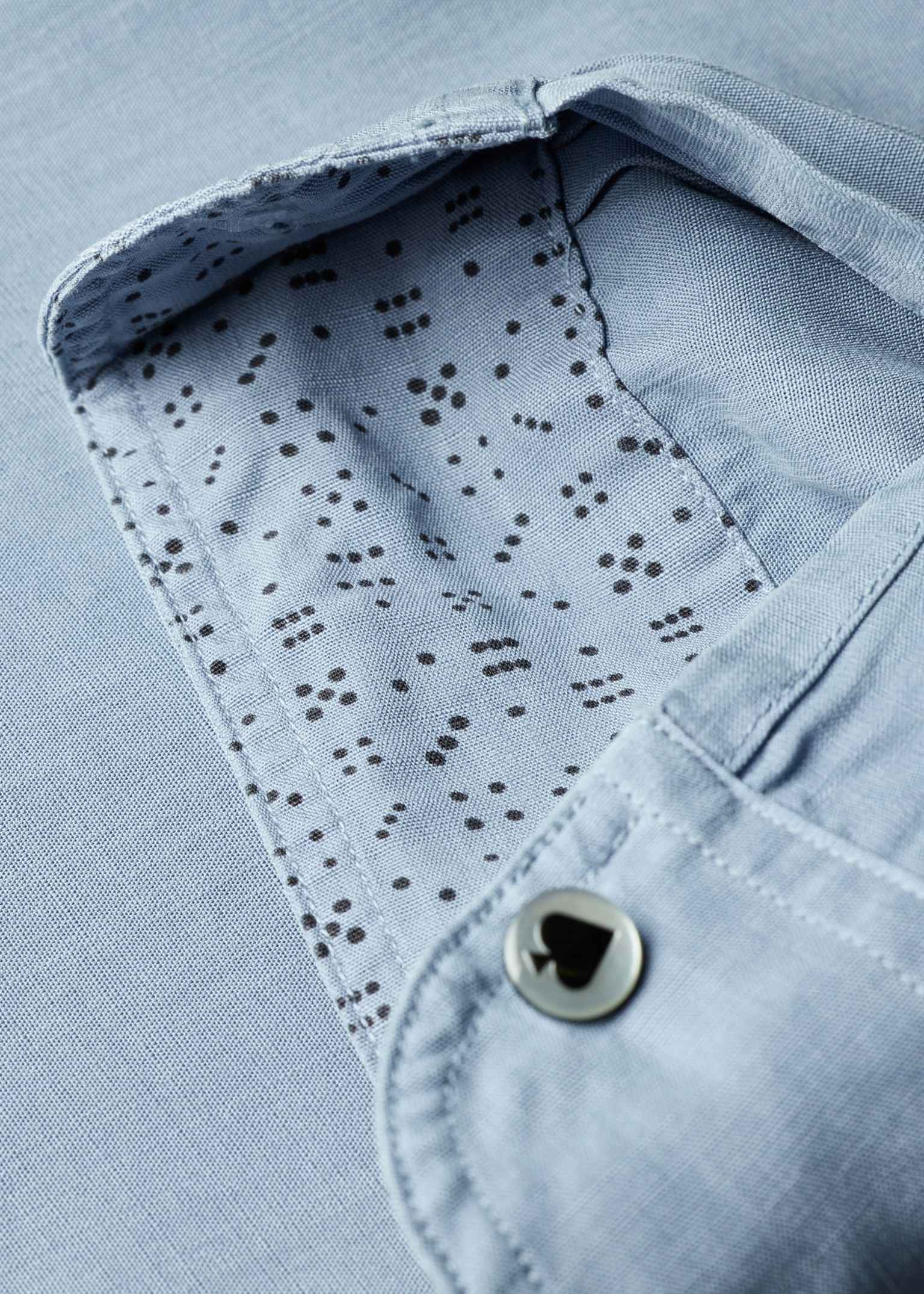 Men's Light Blue Lyocell-Cotton Shirt