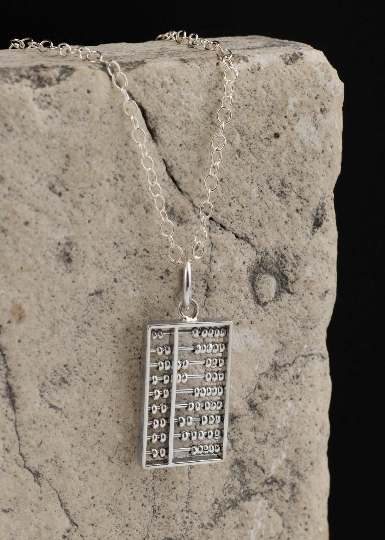 Silver Linings: Articulated Abacus Necklace by Baroque Rocks