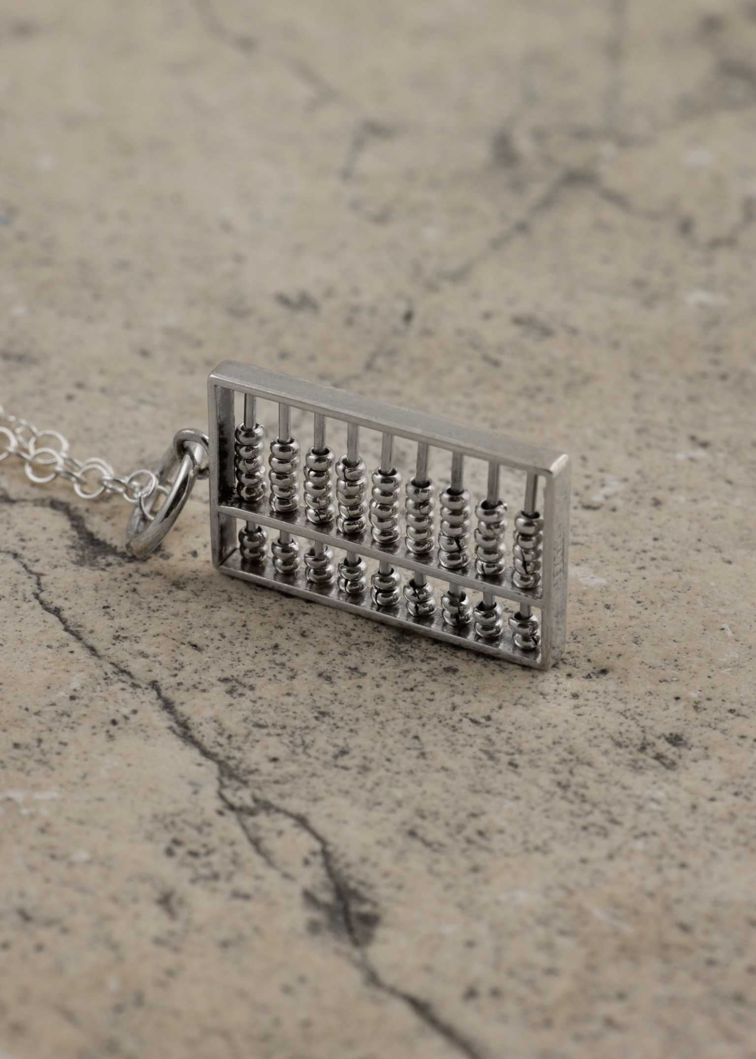 Silver Linings: Articulated Abacus Necklace by Baroque Rocks