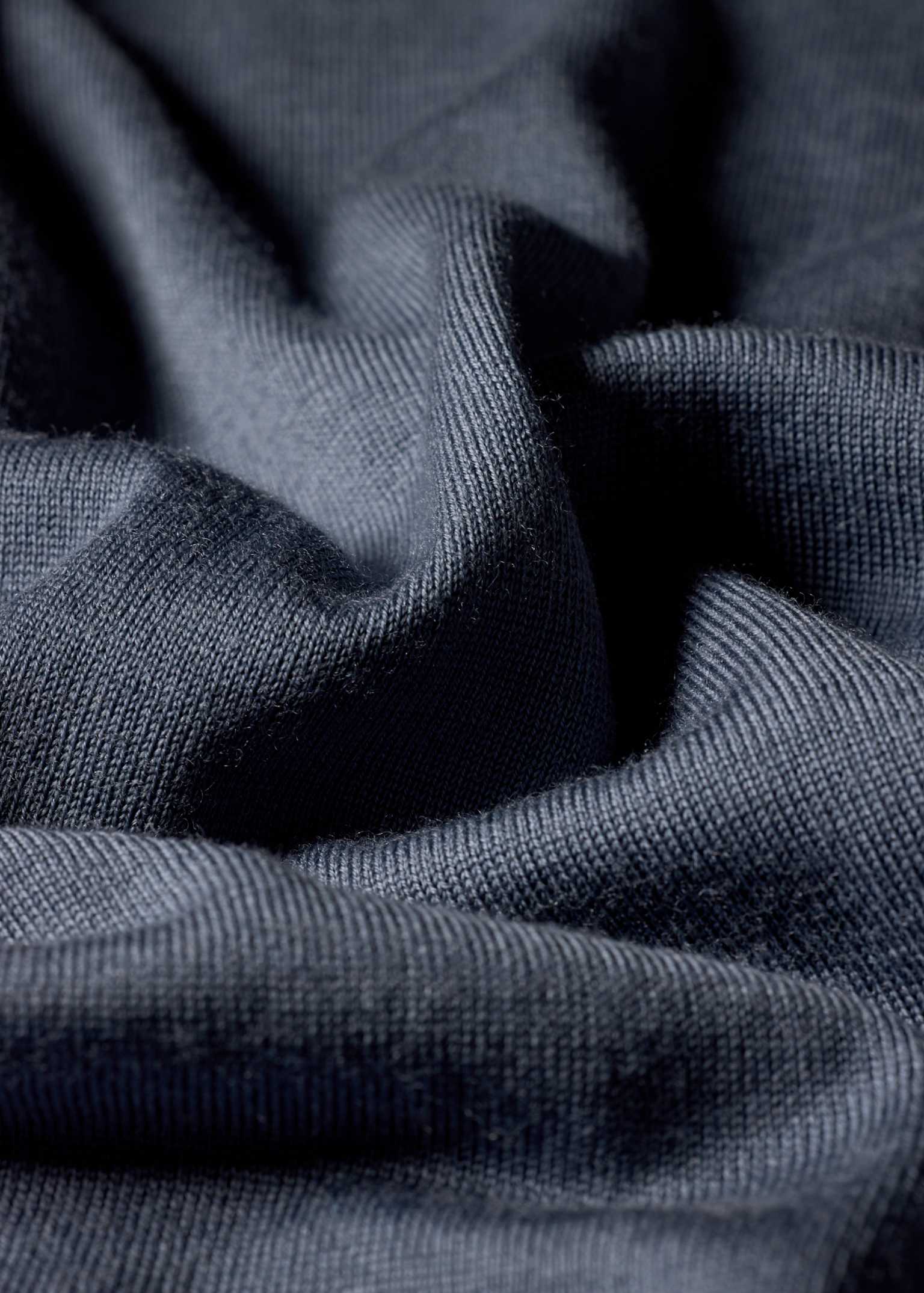 Men's Steel Blue Merino Wool Sweater