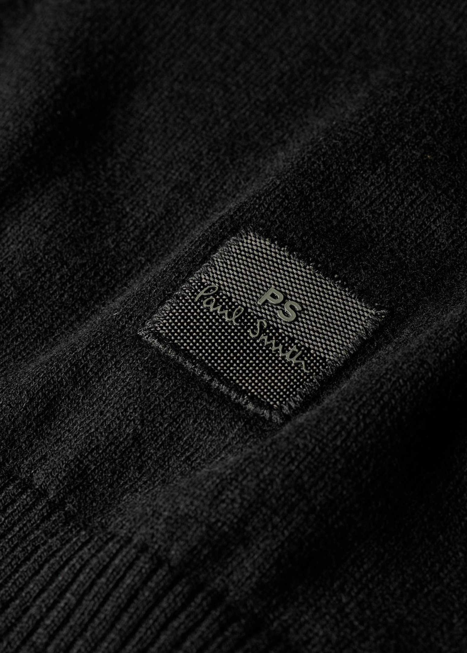 Men's Black 'Dice' Merino Wool-Blend Knitted Sweater