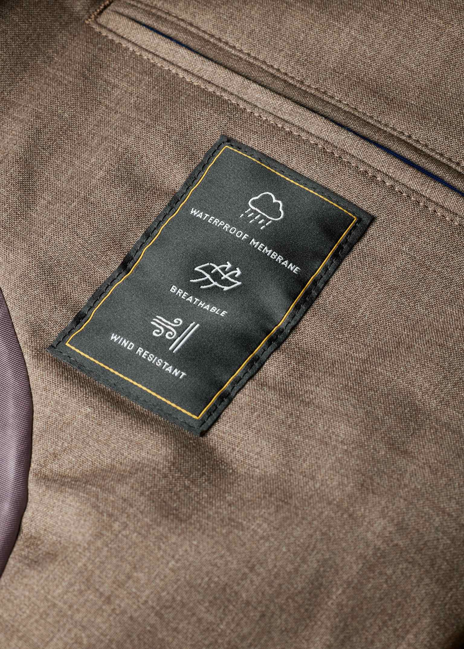 Men's Brown Melange 'Storm System' Wool Gilet