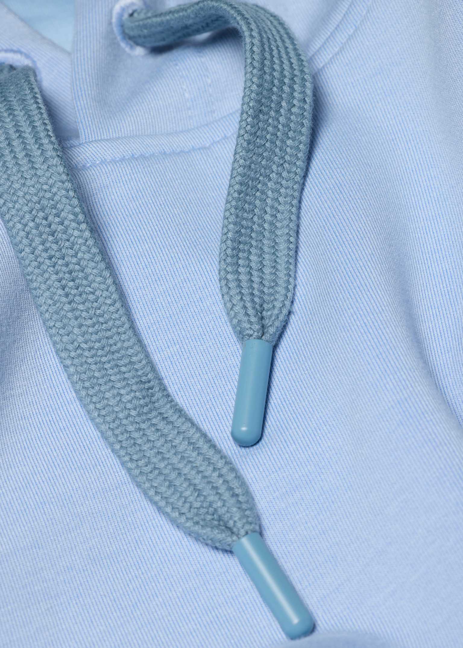 Men's Light Blue Embossed 'Happy' Hoodie