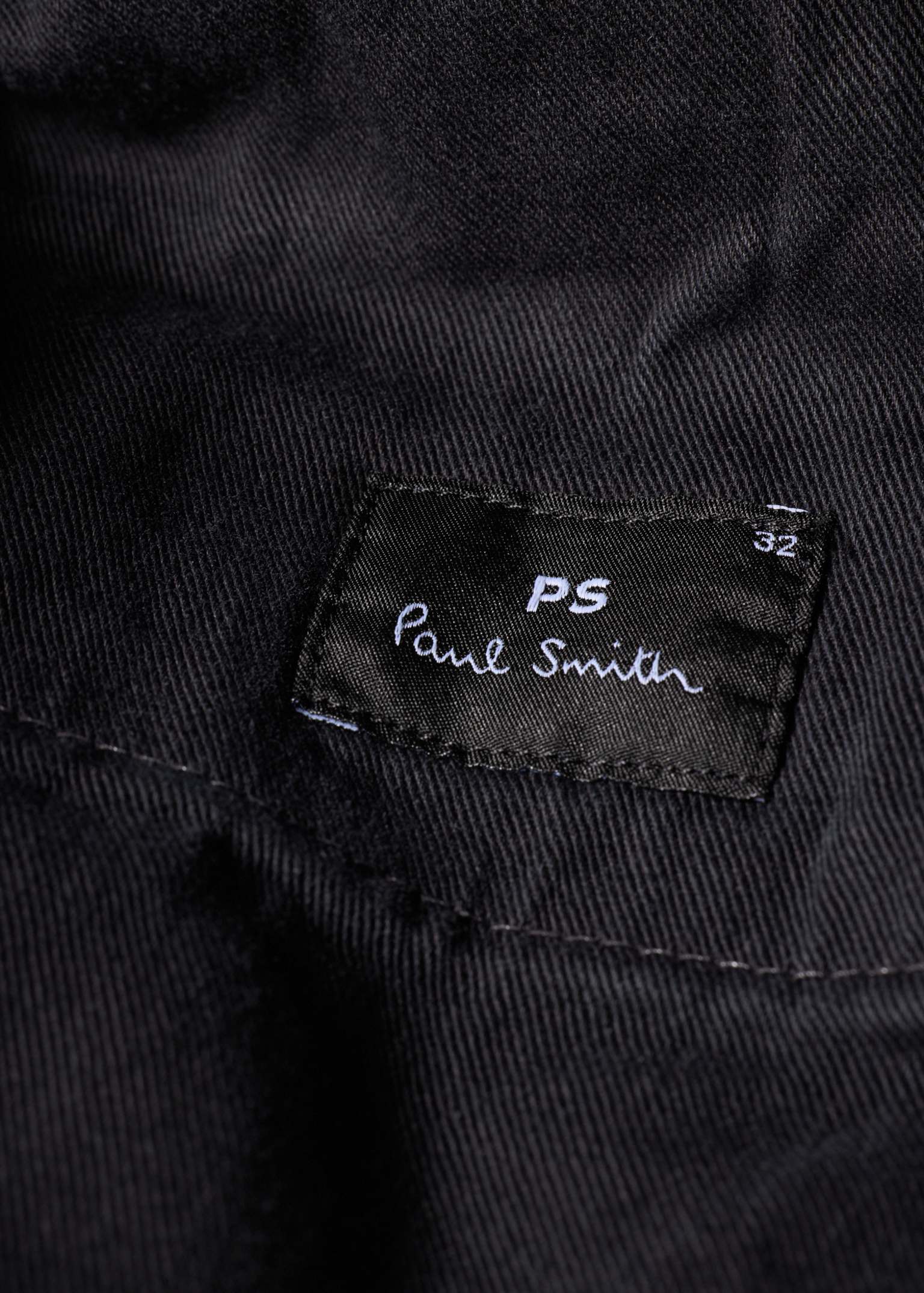 Men's Washed Black Stretch Cotton-Twill Chinos