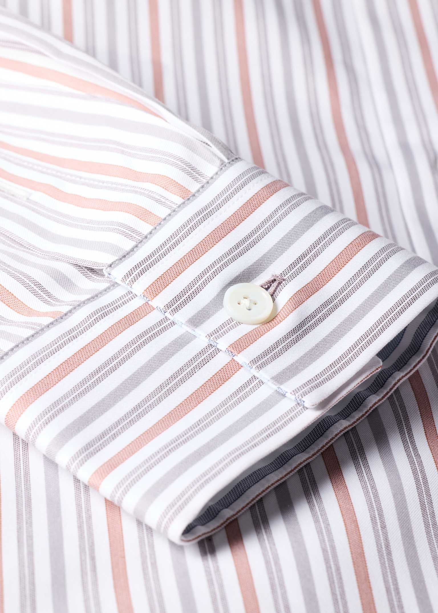 Men's Classic-Fit Light Red Stripe Cotton Button-Down Shirt