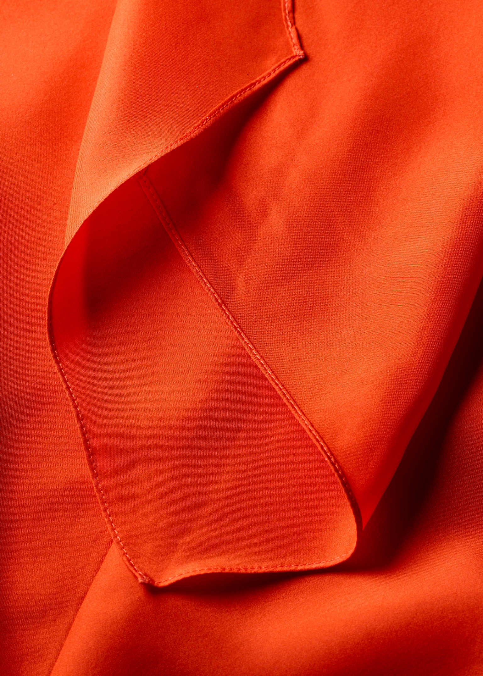 Women's Red Silk Blouse