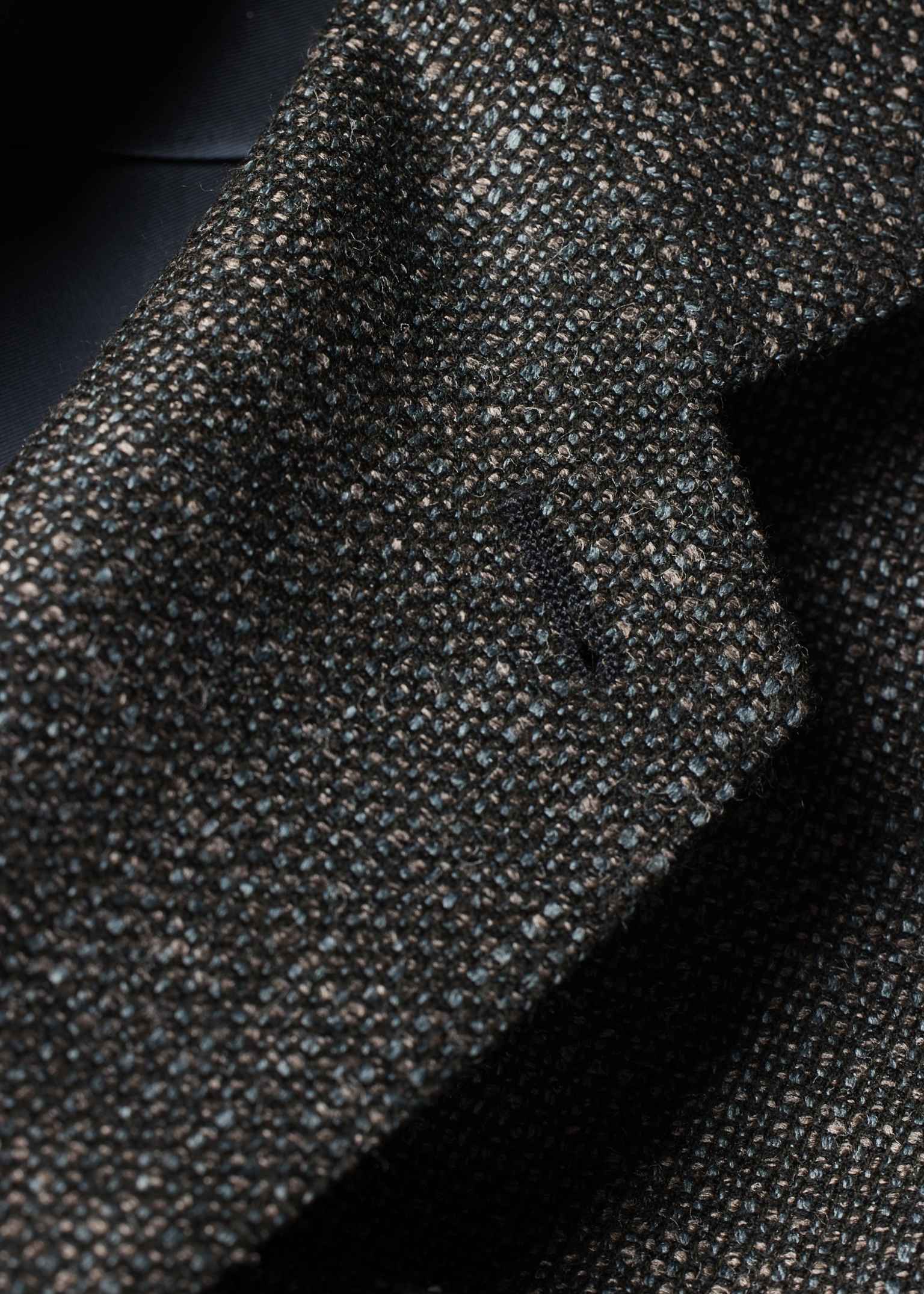 Men's Grey Wool-Silk Buggy-Lined Blazer