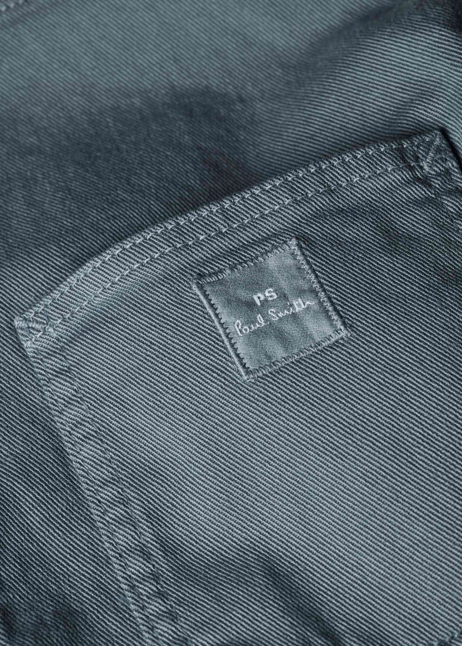 Men's Powder Blue Garment-Dyed Denim Work Jacket